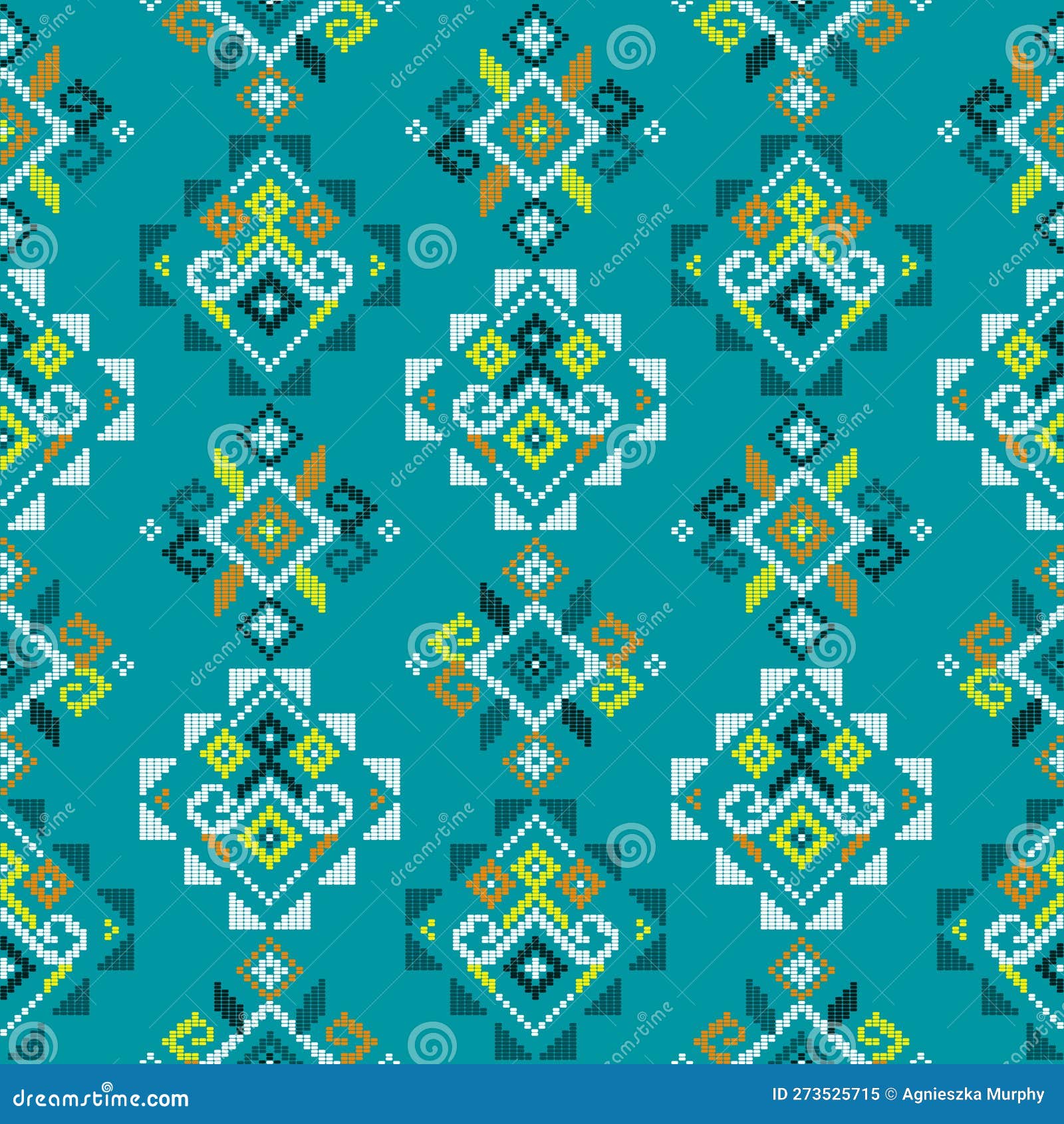 Filipino Folk Art Yakan Waving Cloth Inspired Vector Seamless Textile ...