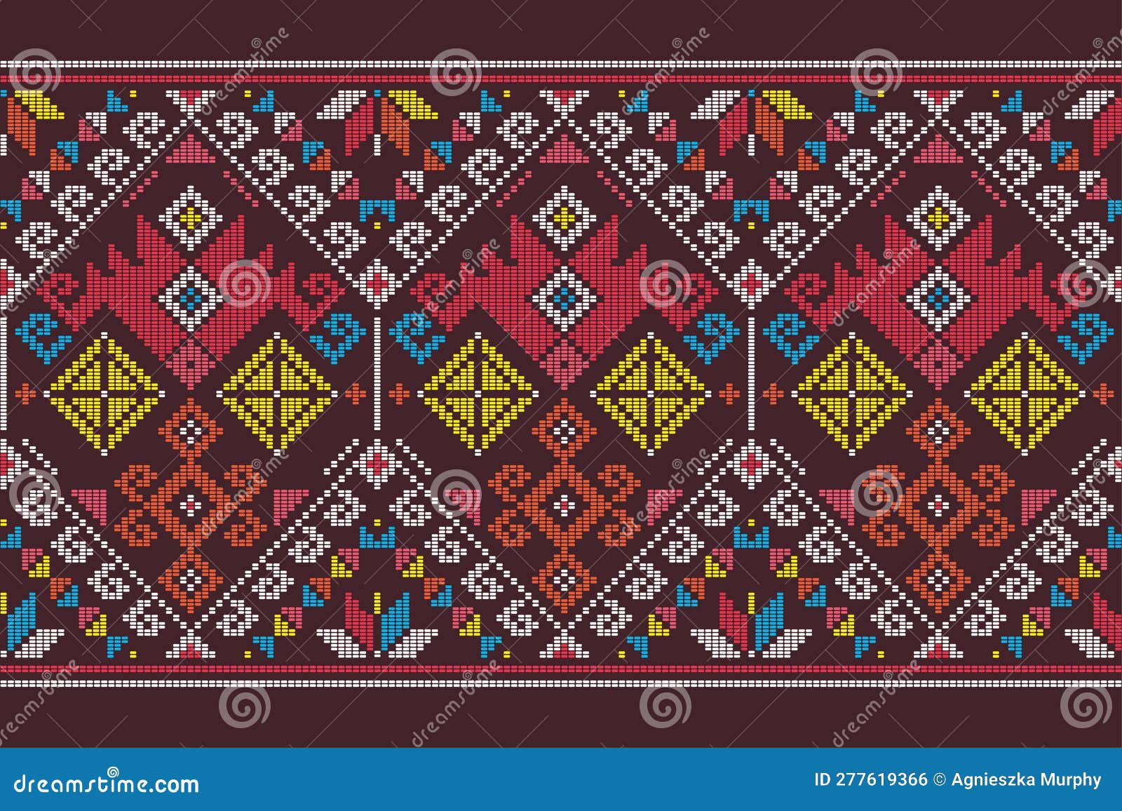 Yakan Weaving Inspired Vector Seamless Long Pattern - Filipino ...