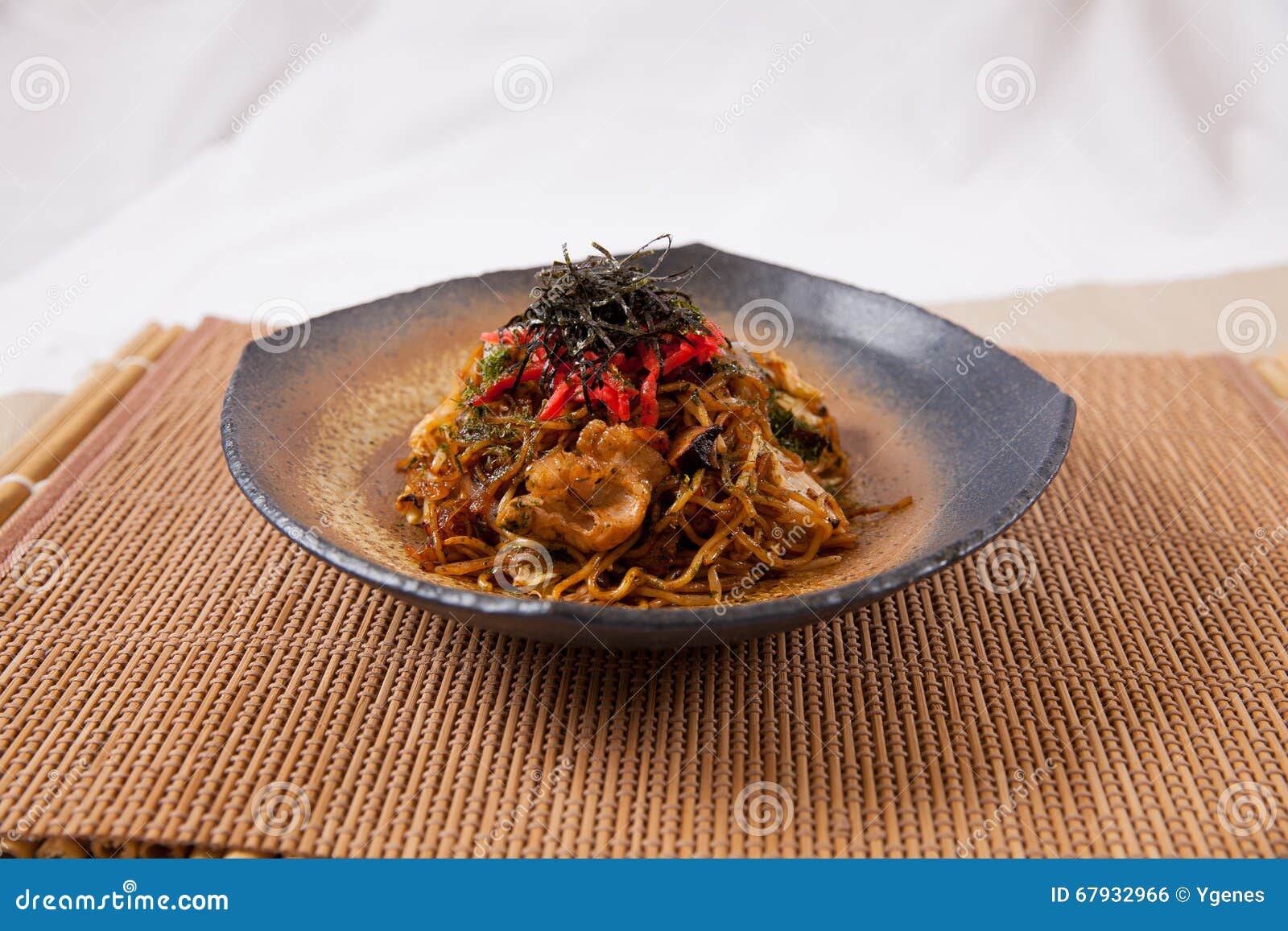 Yaki soba stock photo. Image of yakisoba, pork, cuisine - 67932966