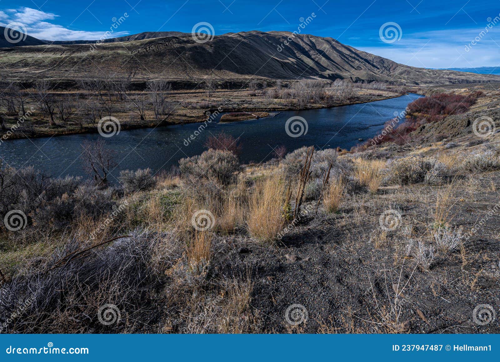 Yakima River Canyon stock image. Image of nature, mountain - 237947487