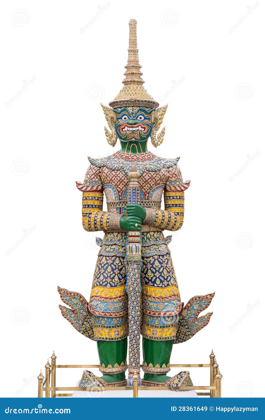 Yaksa Giant in Thai stock image. Image of architecture - 28361649