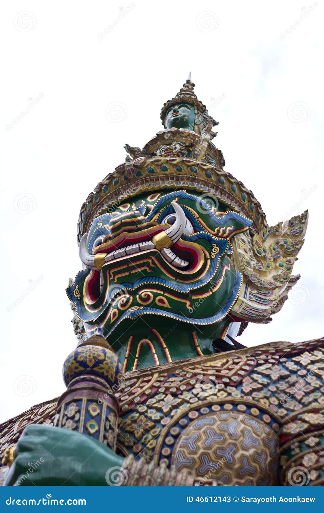 Yaksha stock image. Image of keaw, ancient, bangkok, asian - 46612143
