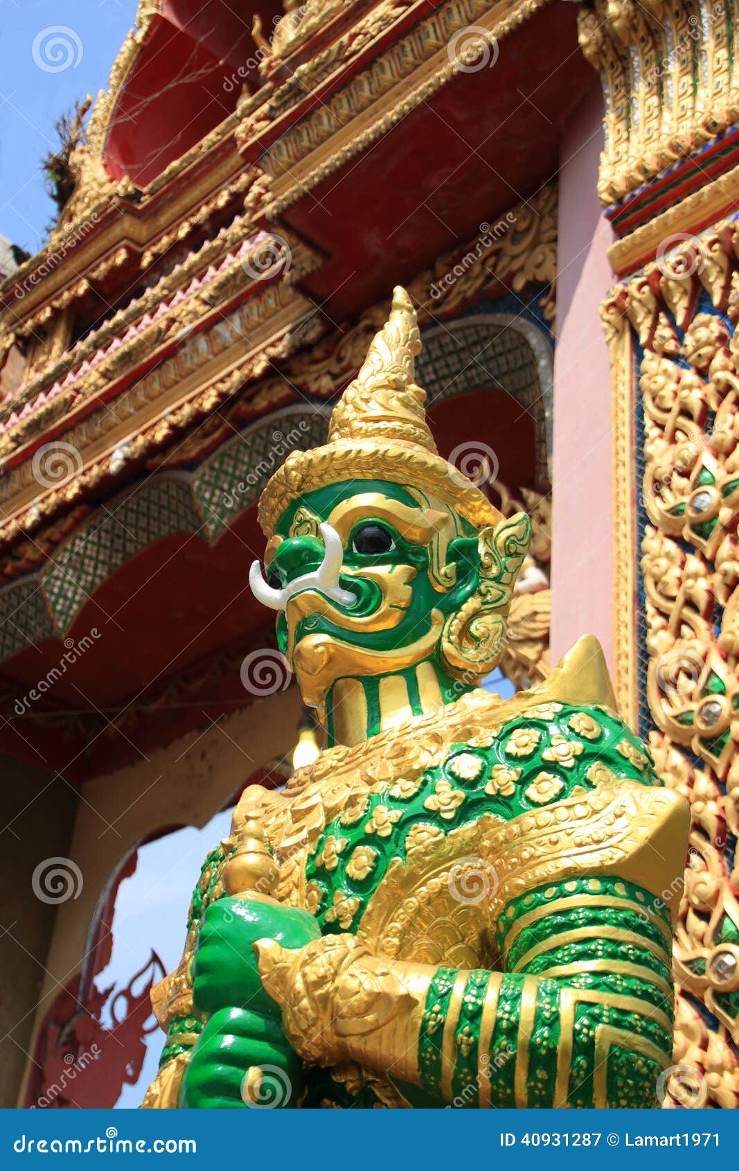 Yaksha Statue stock image. Image of statue, thai, mythological - 40931287