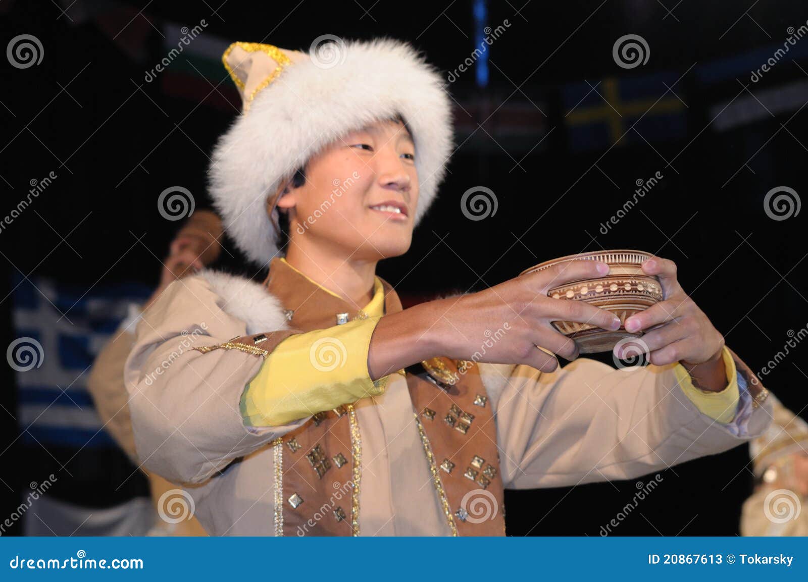 Yakut dancer editorial stock photo. Image of celebrate - 20867613