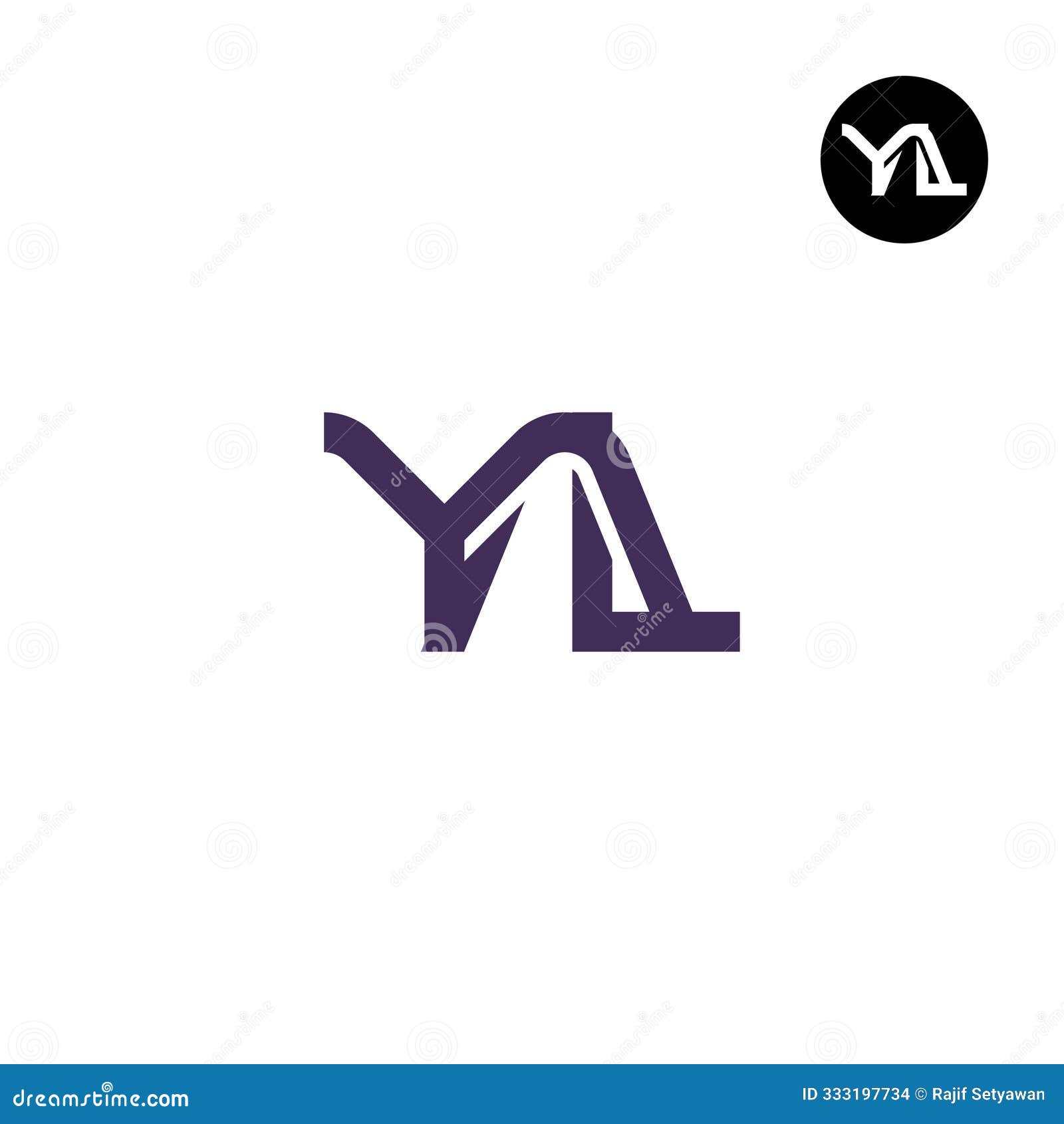 YAL Logo Letter Monogram Design Stock Vector - Illustration of alphabet ...