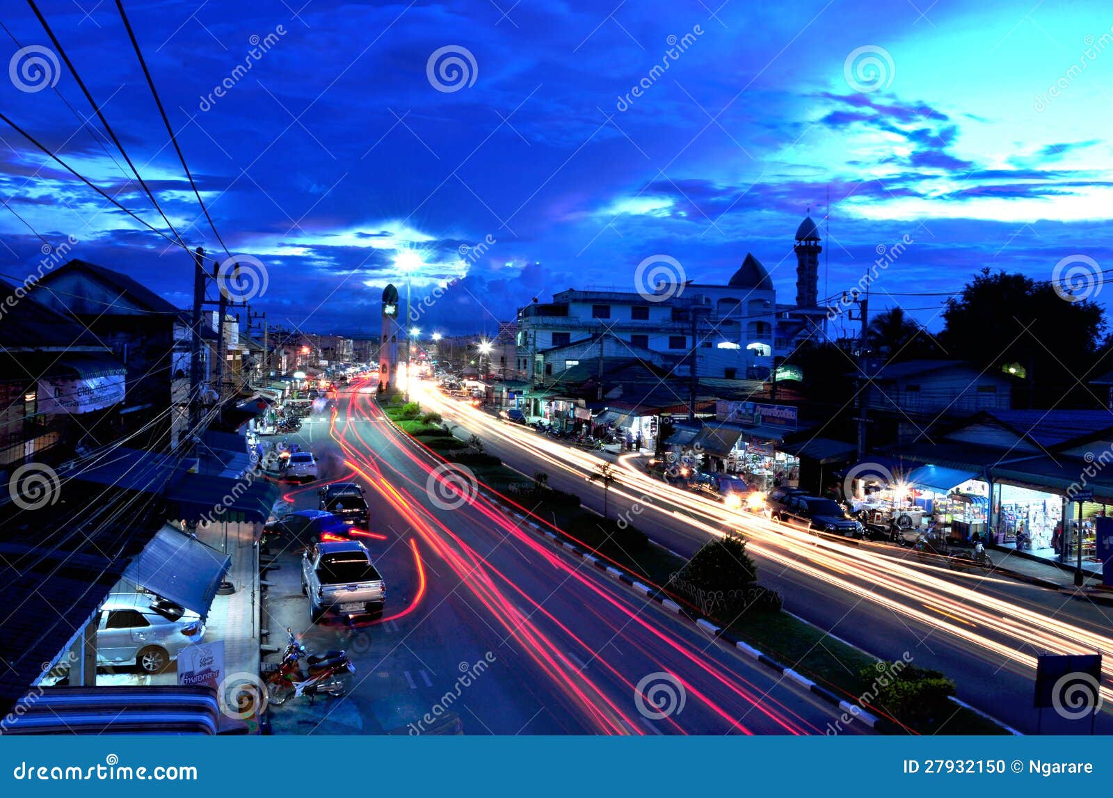 Yala Old Market Clock Tower Stock Photo - Image of architecture, yala ...