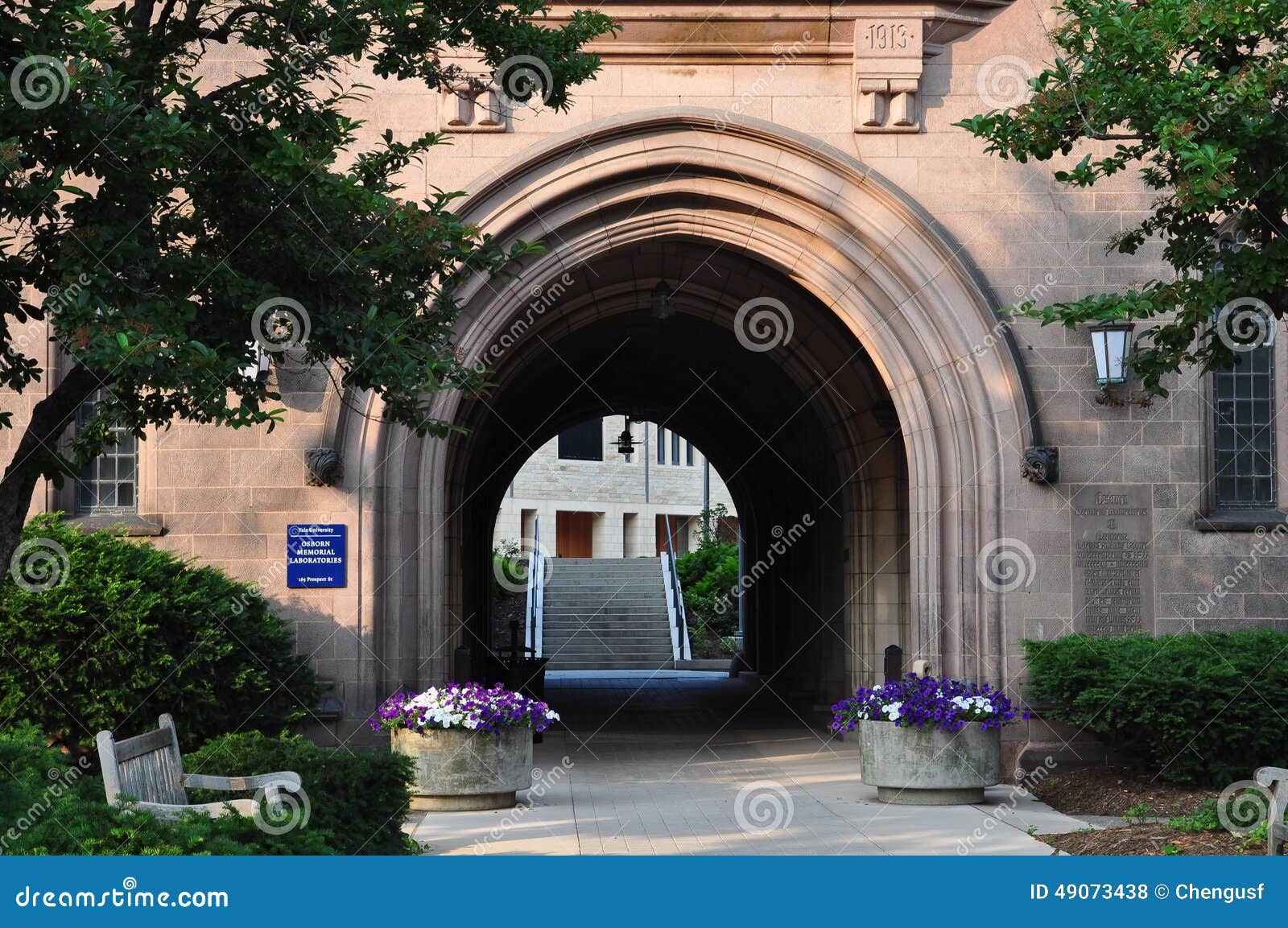 Yale Campus building stock photo. Image of higer, clock - 49073438