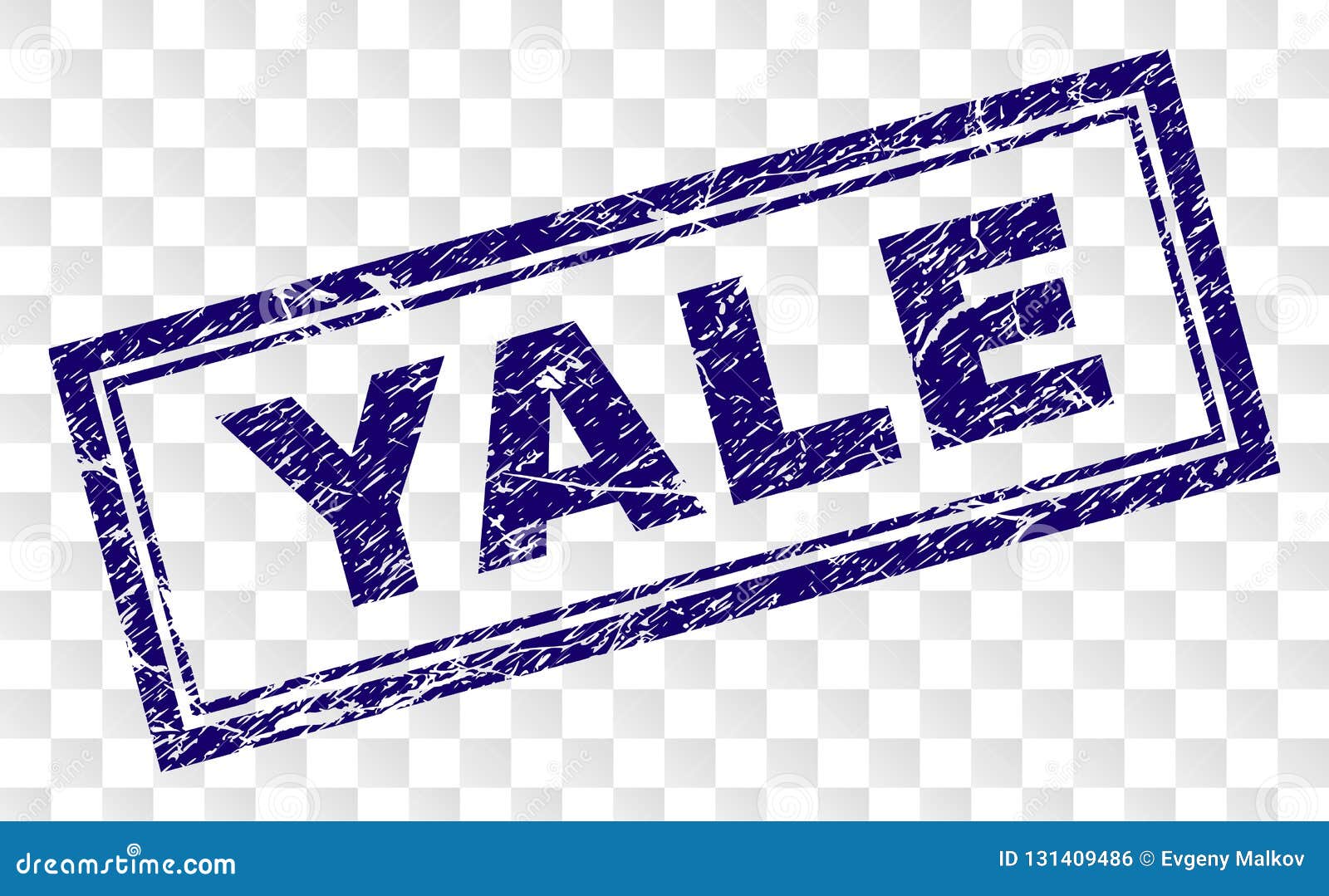 Grunge YALE Rectangle Stamp Stock Vector - Illustration of aged, word ...