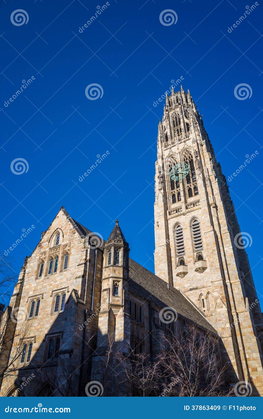 Yale university buildings stock image. Image of memorial - 37863409