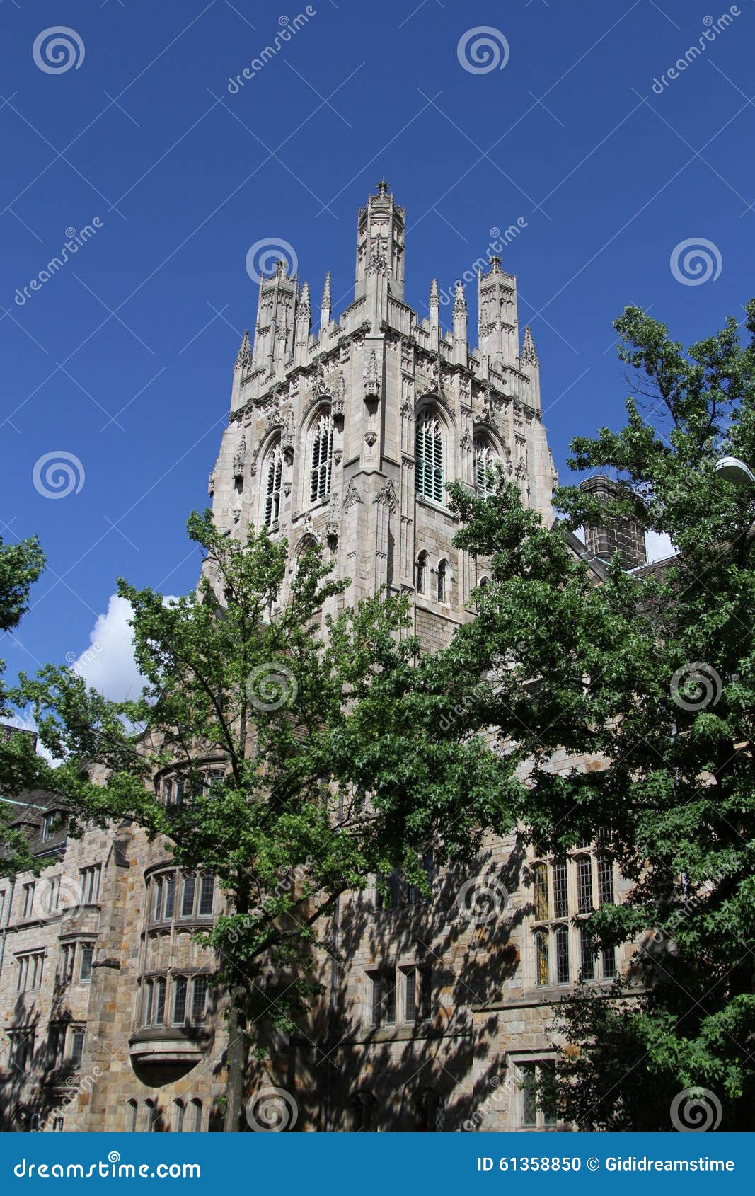 Yale University Tower editorial image. Image of historic - 61358850
