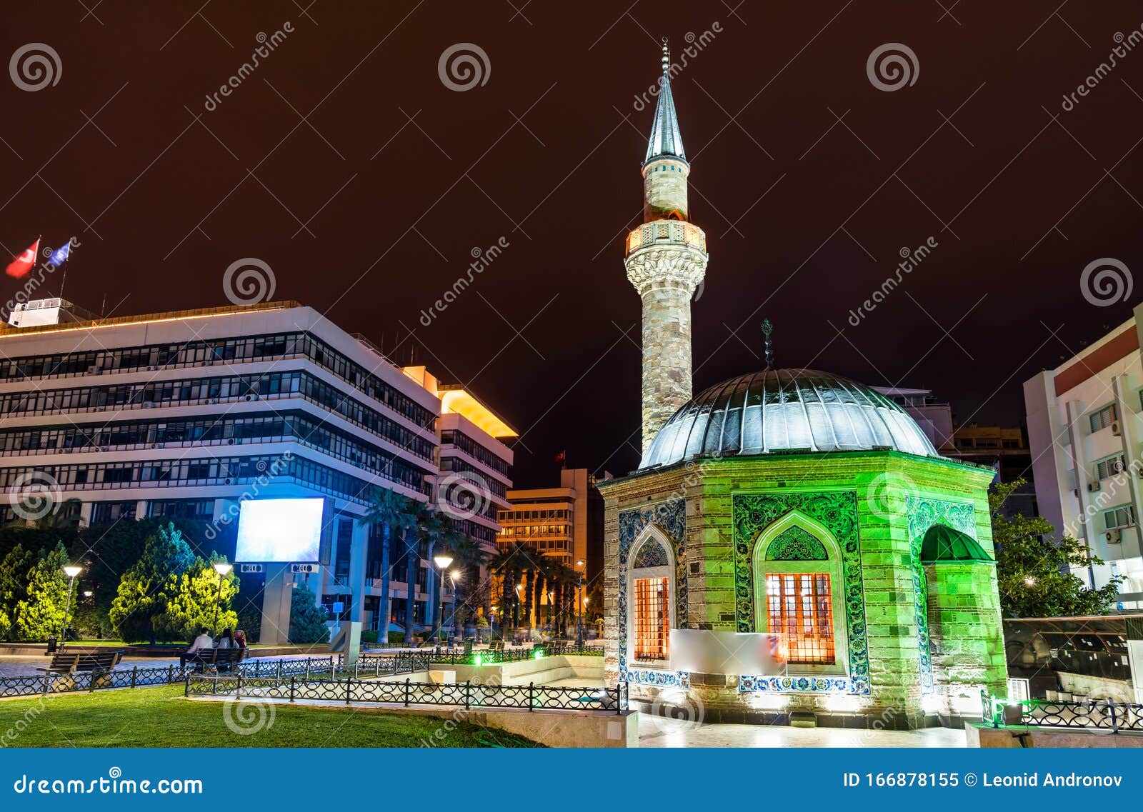 Yali or Konak Mosque in Izmir, Turkey Stock Image - Image of history ...