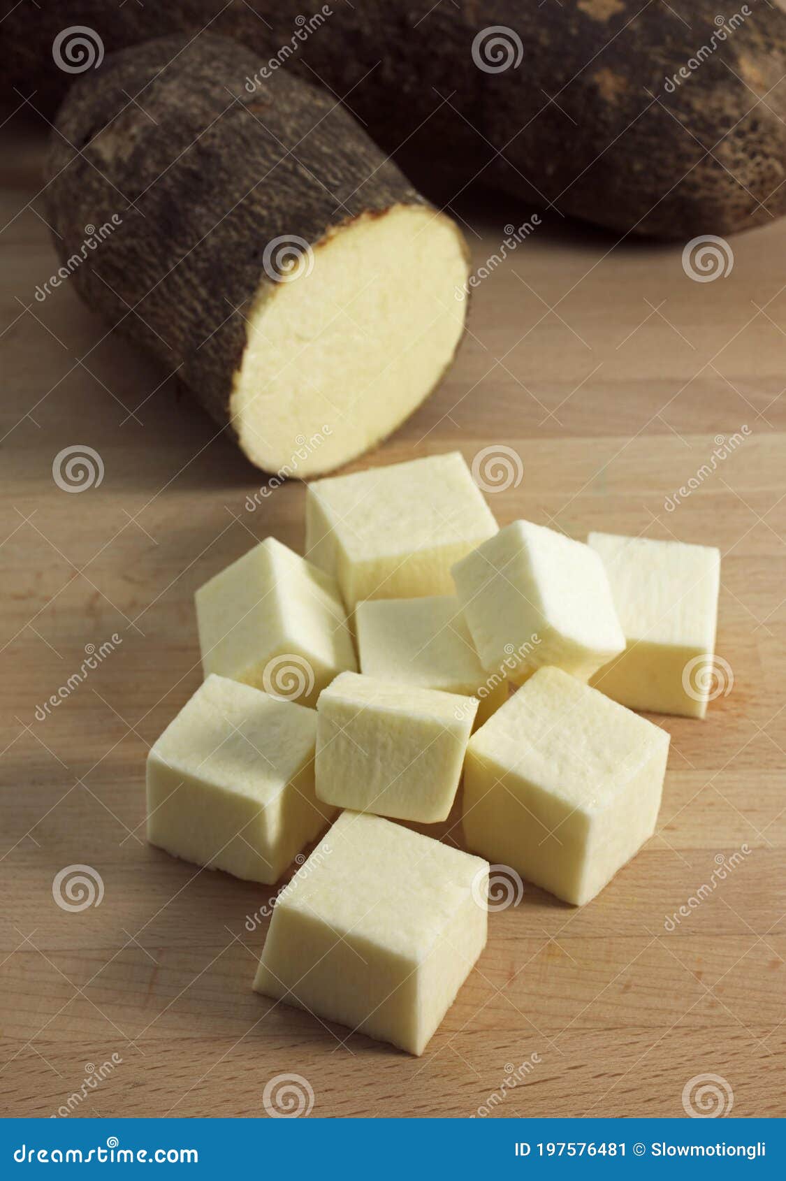 Yam, dioscorea sp stock image. Image of quarter, still - 197576481