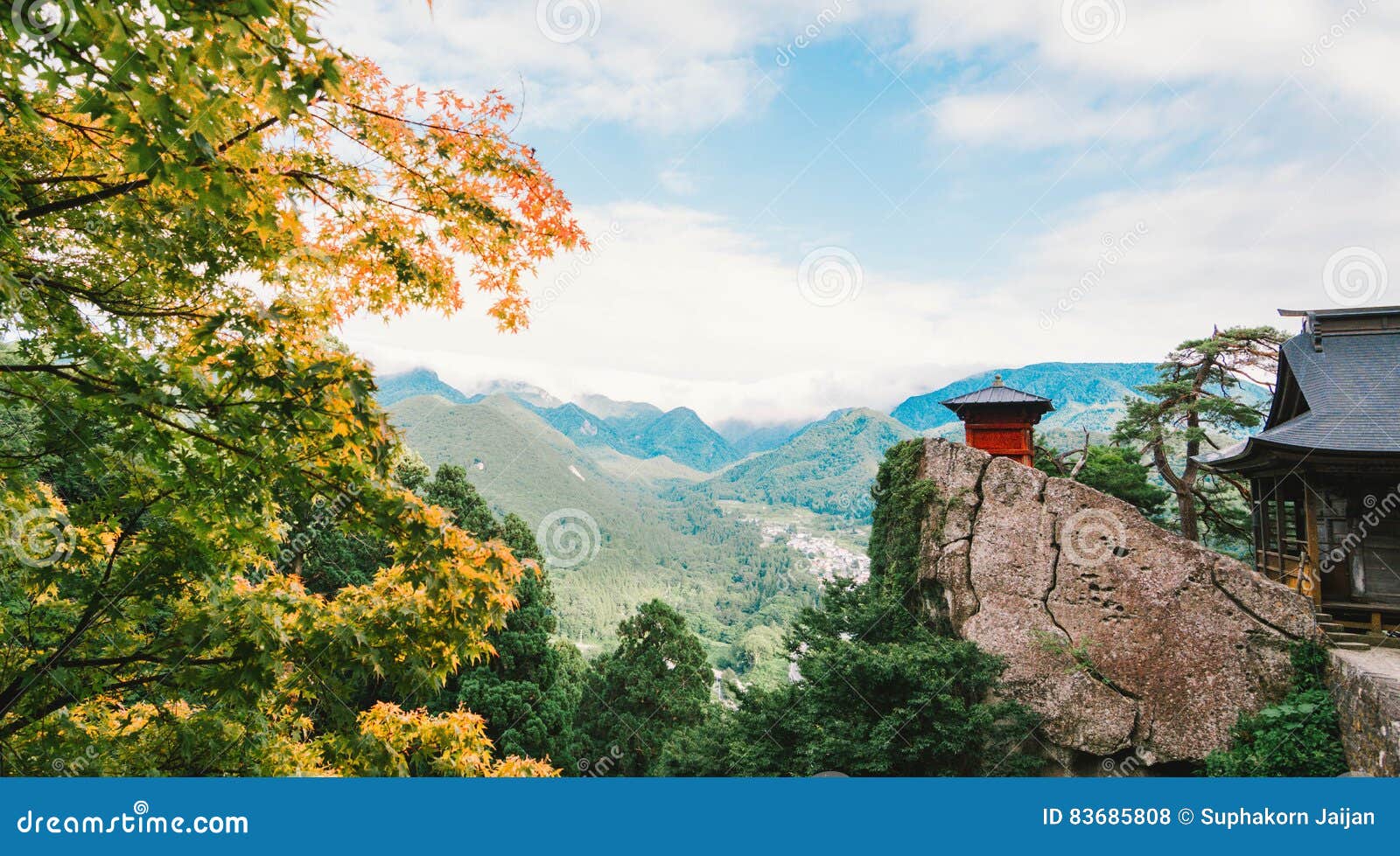 Yamadera Japan stock photo. Image of landscape, shrine - 83685808