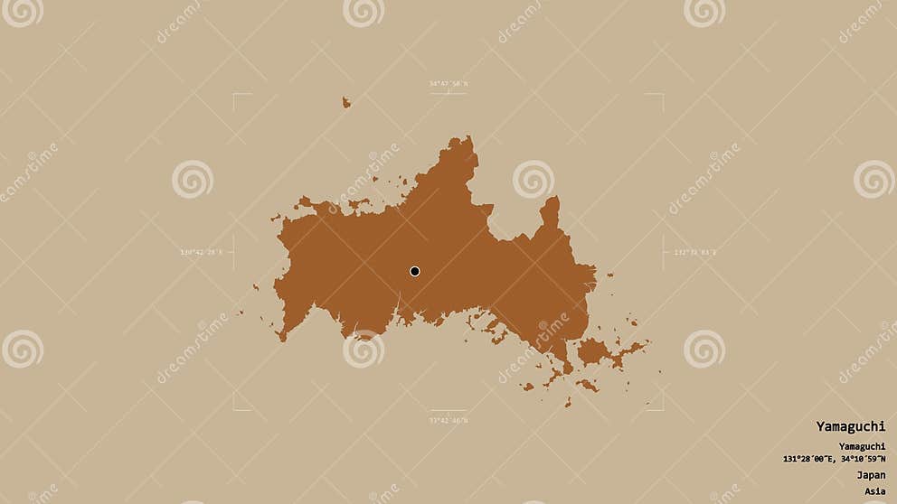 Yamaguchi - Japan. Bounding Box. Pattern Stock Illustration ...