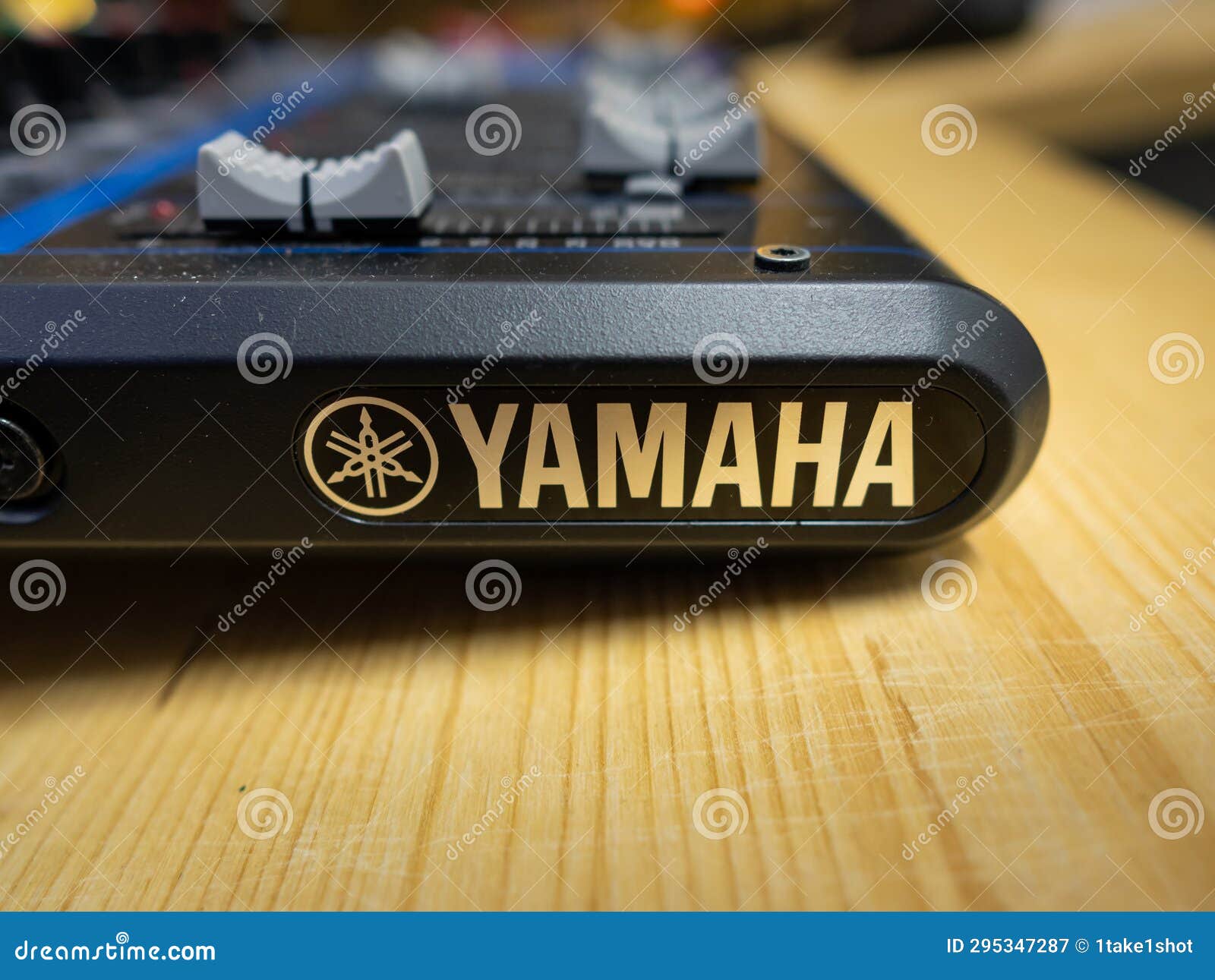 Yamaha Logo Sign on an Audio Mixer Console Editorial Photography ...