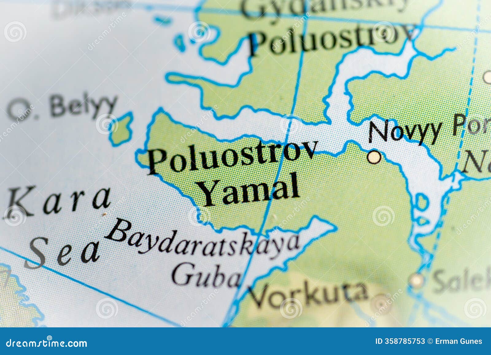 Yamal Peninsula Highlighted on a World Map Stock Image - Image of area ...