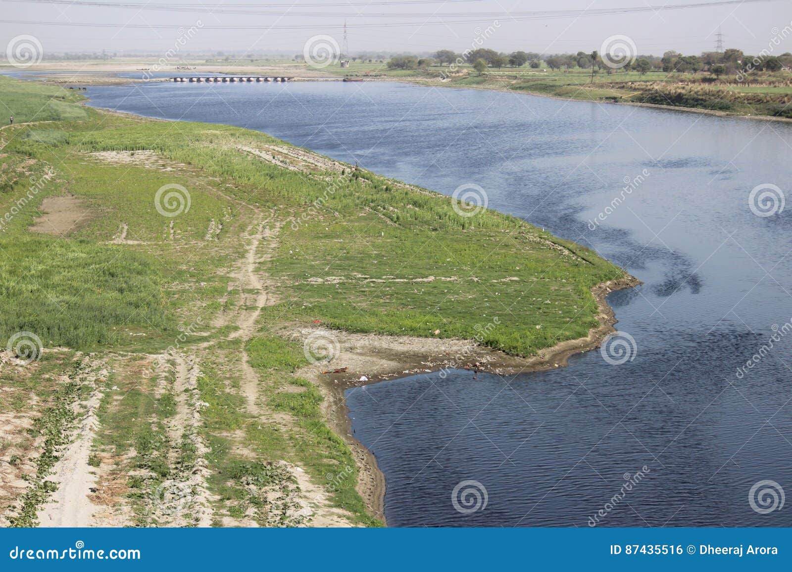Yamuna River, Agra stock photo. Image of farming, agriculture - 87435516