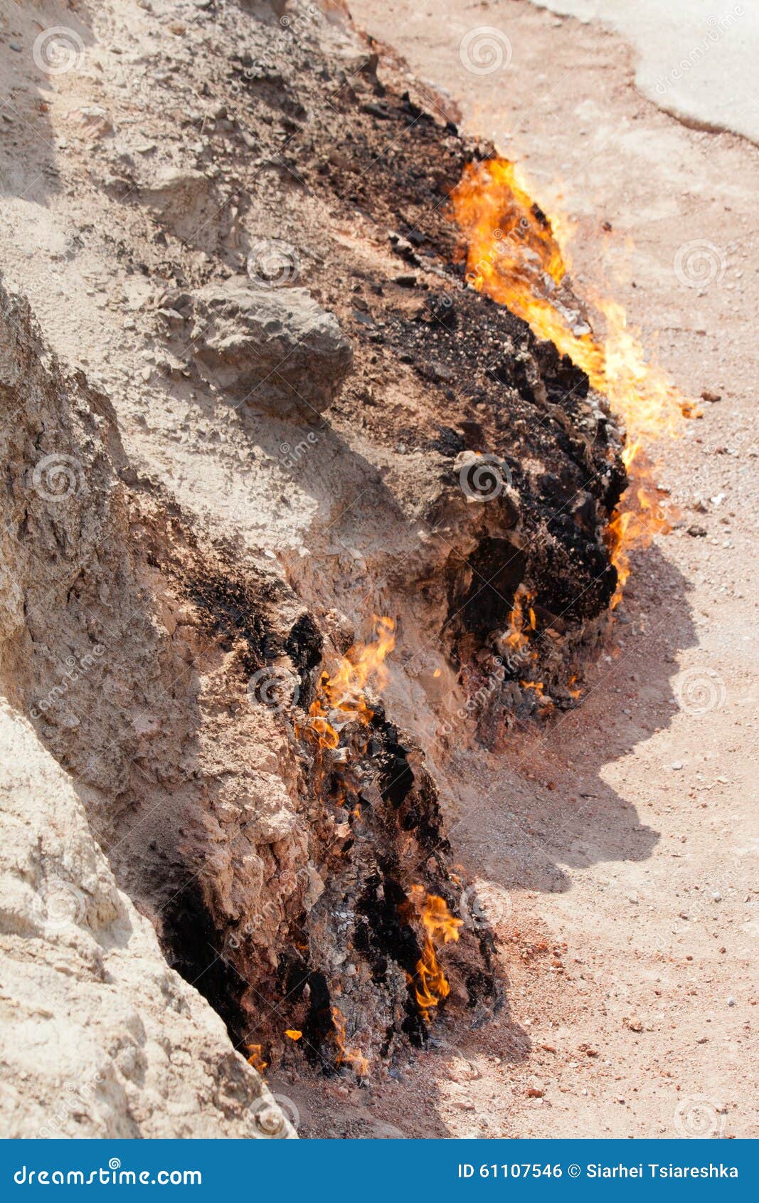Yanar Dag, Burning Mountain, Continuous Natural Gas Fire In Azerbaija ...
