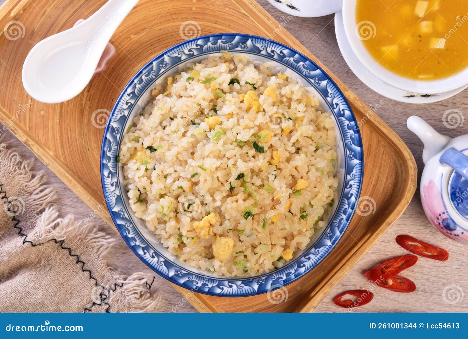 Yang-Chow fried rice stock photo. Image of rice, plate - 261001344