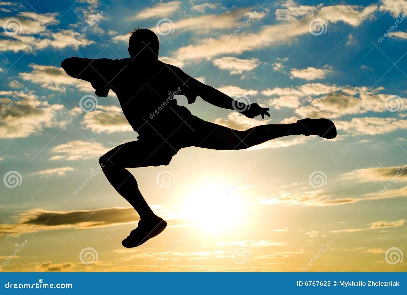 Yang Man Jumping To the Sky Stock Image - Image of feeling, limit: 6767625