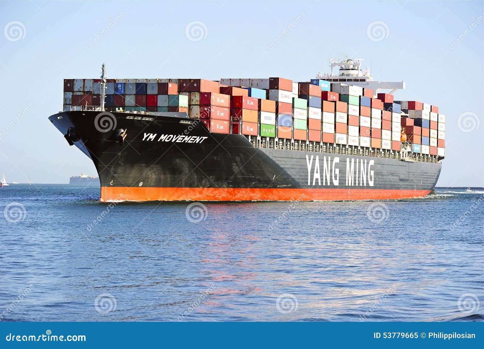 Yang Ming Marine Transport Vessel Image éditorial - Image du doublure ...