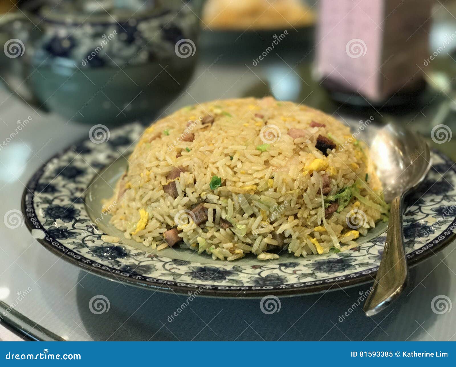 Yang Zhou fried rice stock image. Image of yang, fried - 81593385