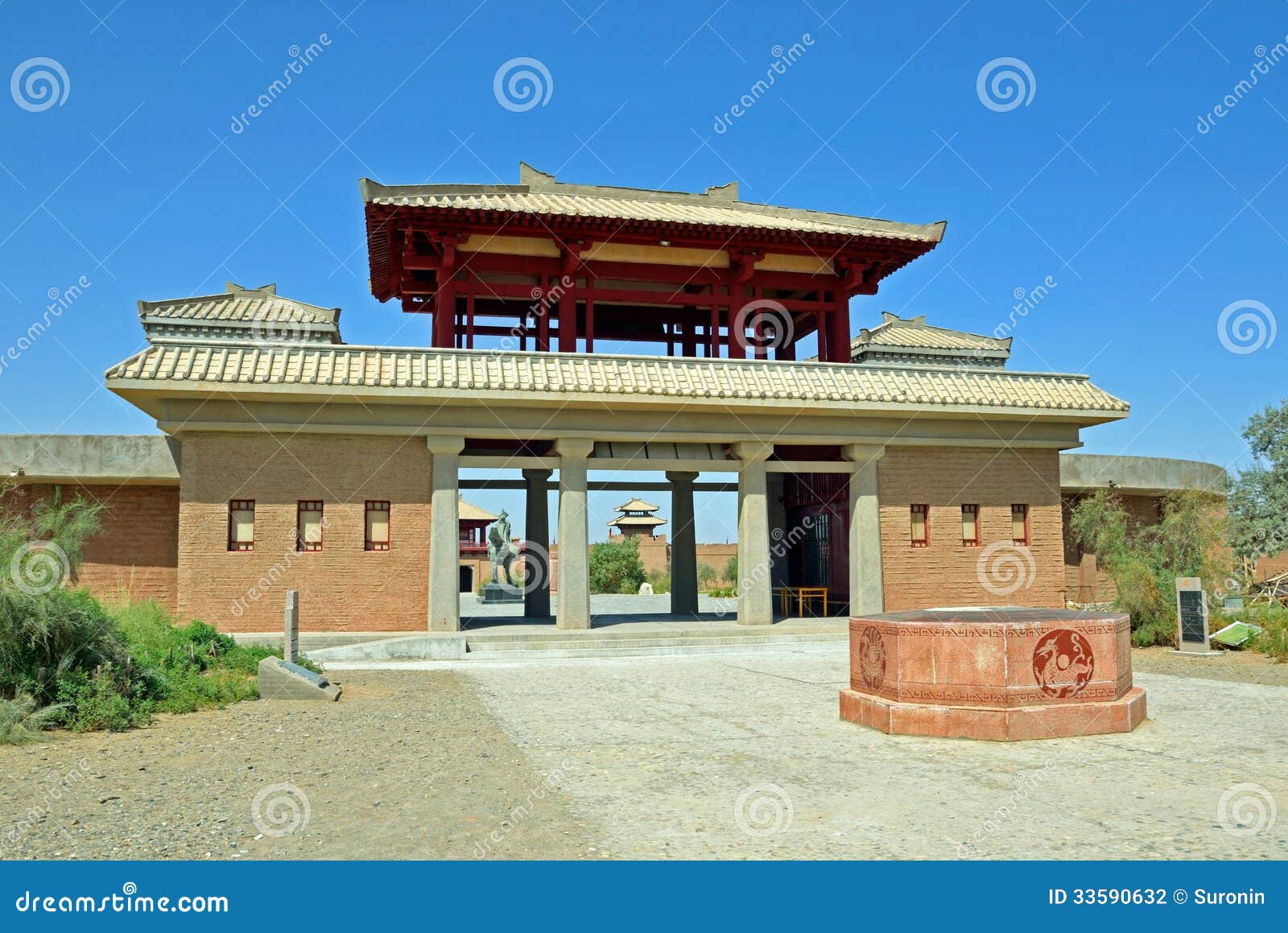 Yangguan Pass stock photo. Image of area, dunhuang, yangguan - 33590632