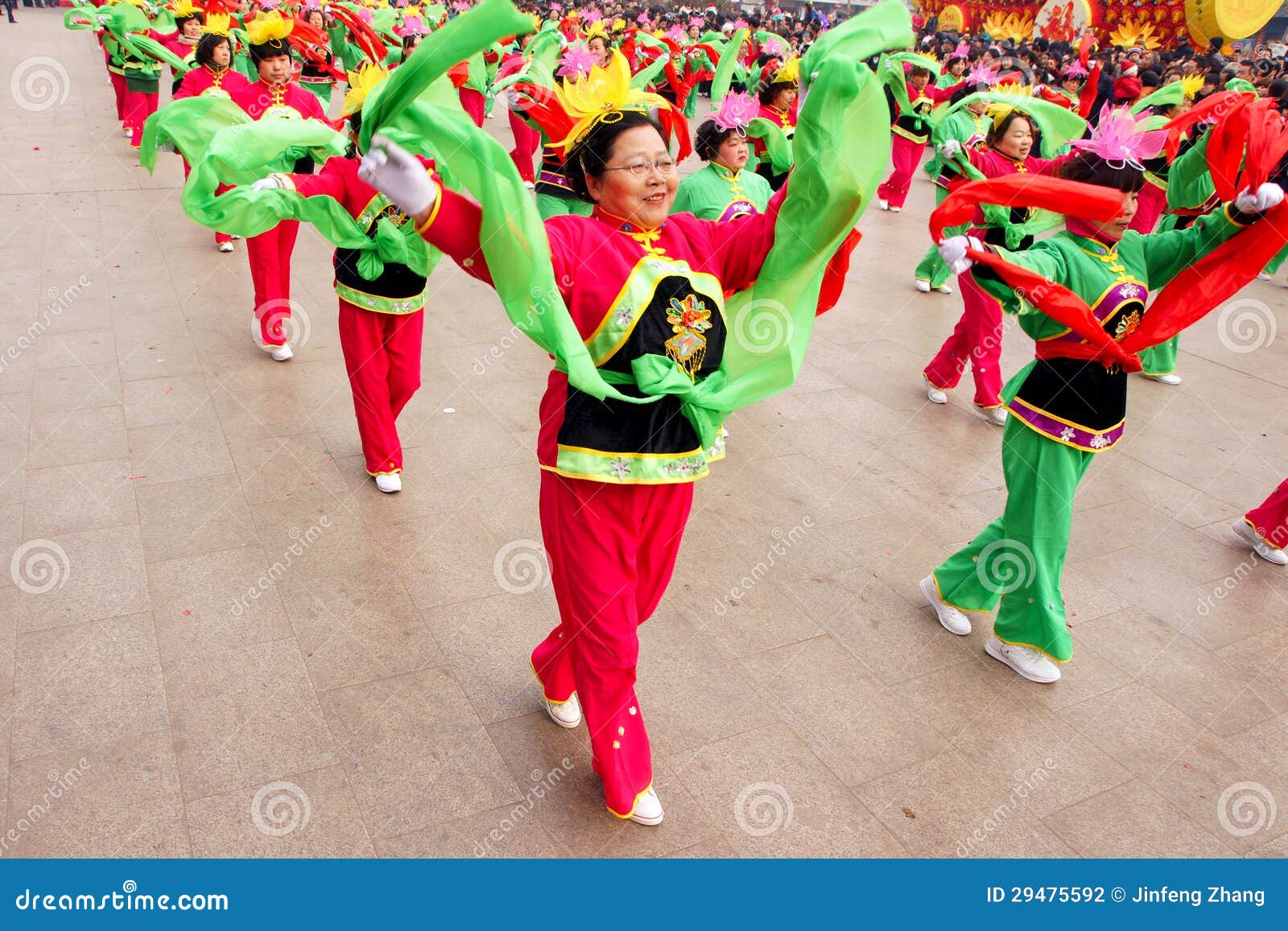 Yangko dance editorial photography. Image of shanxi, traditional - 29475592