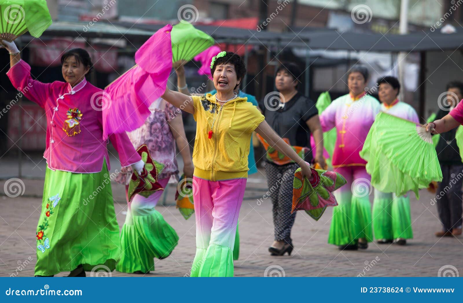 Yangko-a Popular Chinese Rural Dance Editorial Stock Image - Image of ...