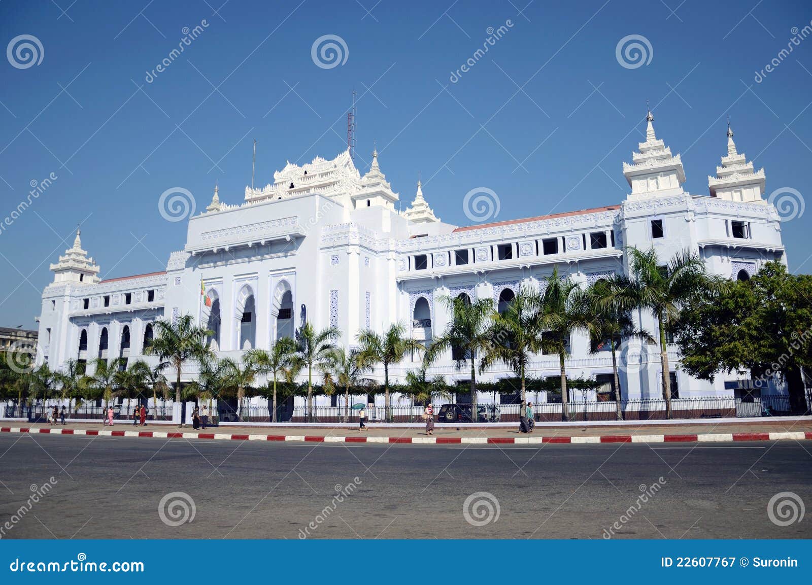 Yangon City Hall editorial photography. Image of yangon - 22607767