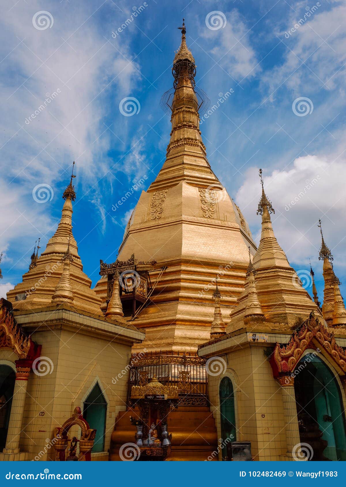 Yangon Downtown stock image. Image of office, district - 102482469