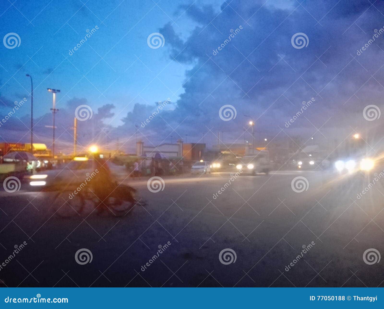 Yangon Night View at Botahtaung Stock Photo - Image of view, botahtaung ...