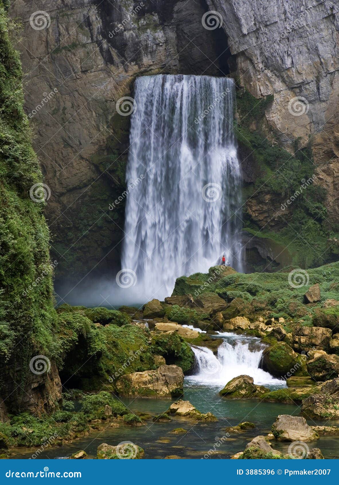 Yangpidong waterfall stock photo. Image of yangpidong - 3885396