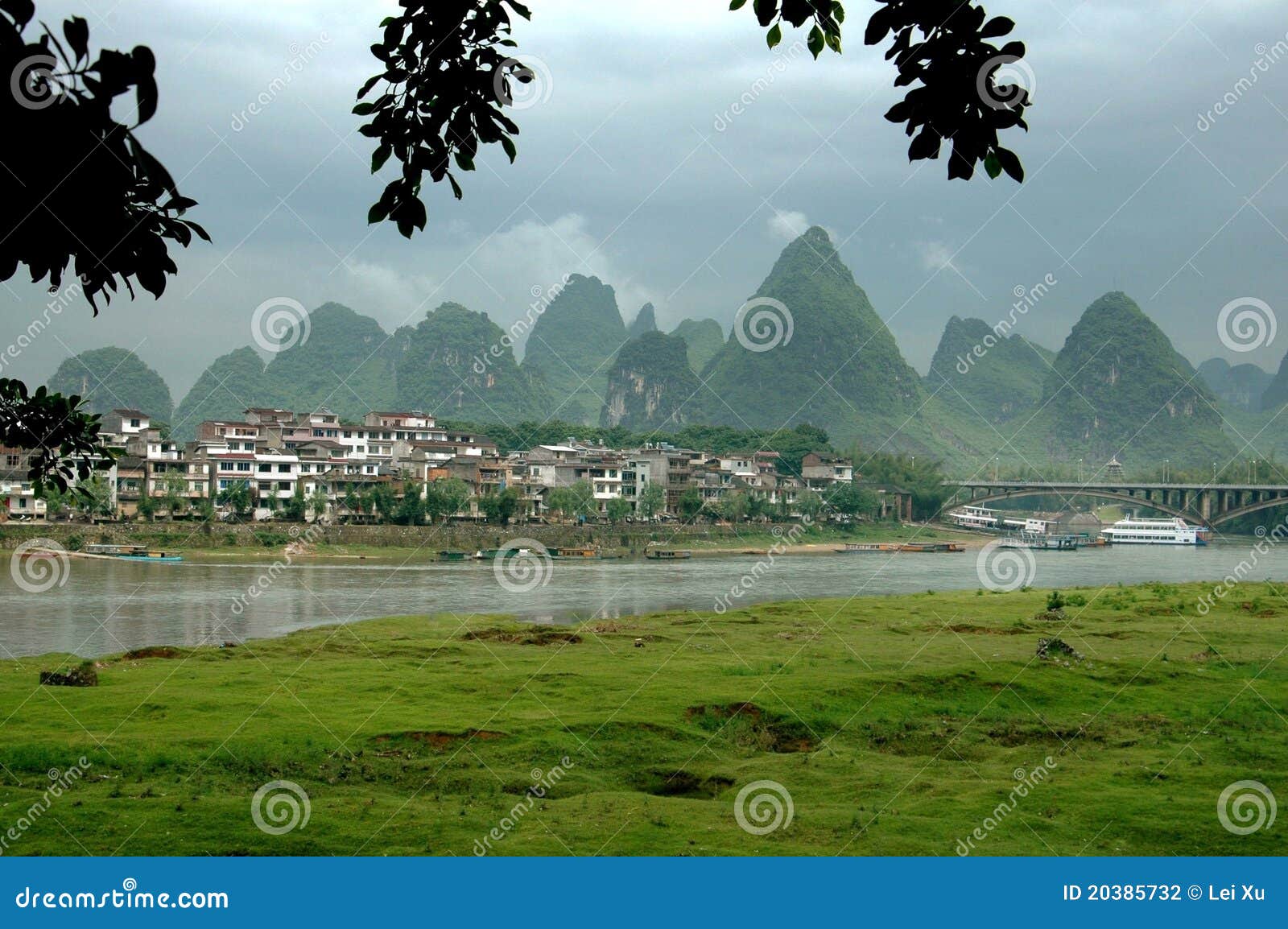 Yangshuo, China: Karst Rock Formations Stock Photo - Image of china ...