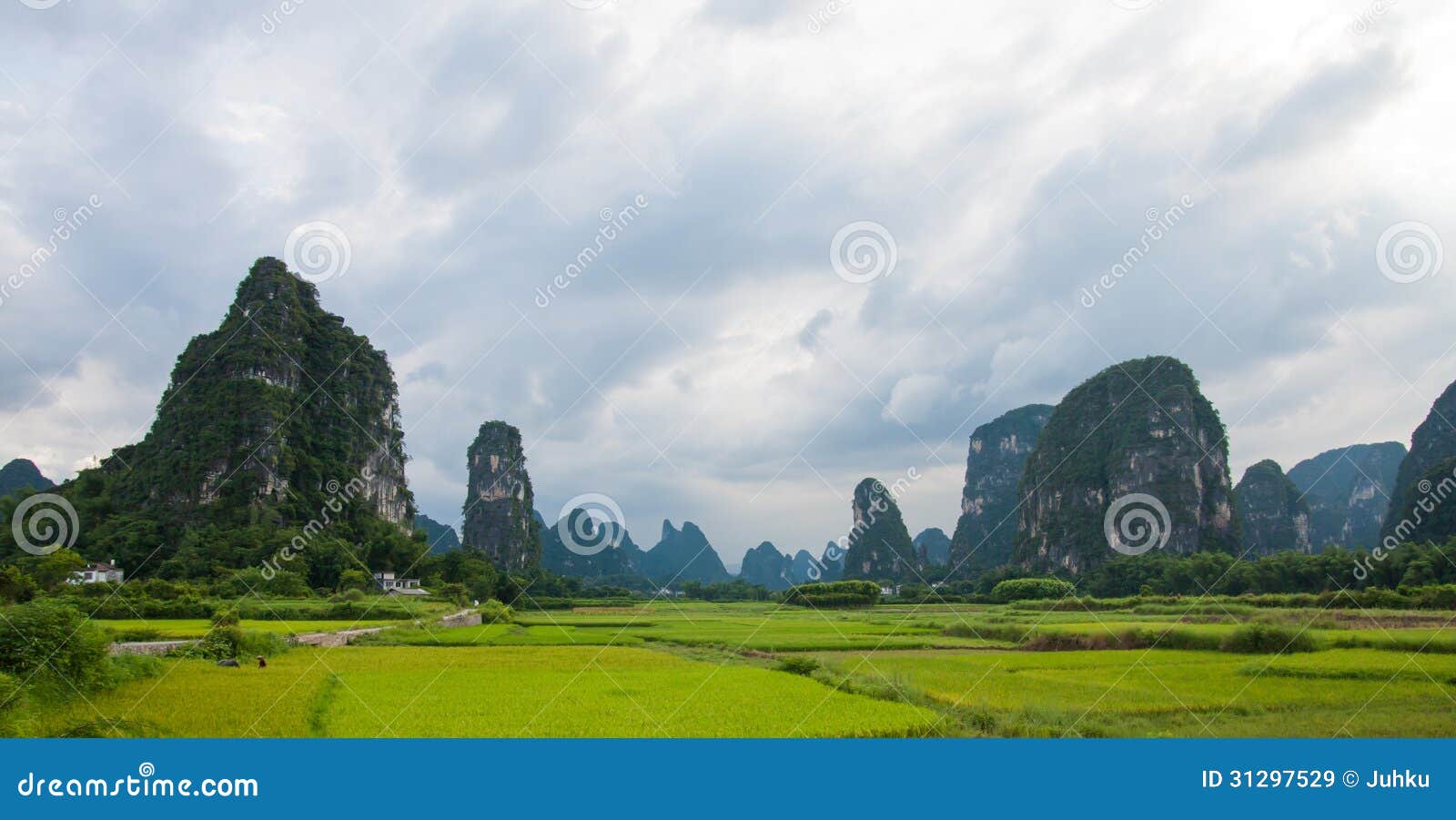 Yangshuo China landscape stock image. Image of asia, natural - 31297529