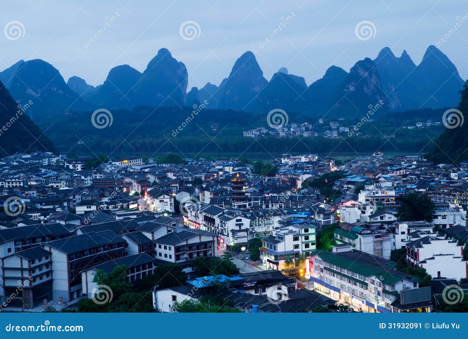 Yangshuo stock image. Image of guilin, destination, hilly - 31932091