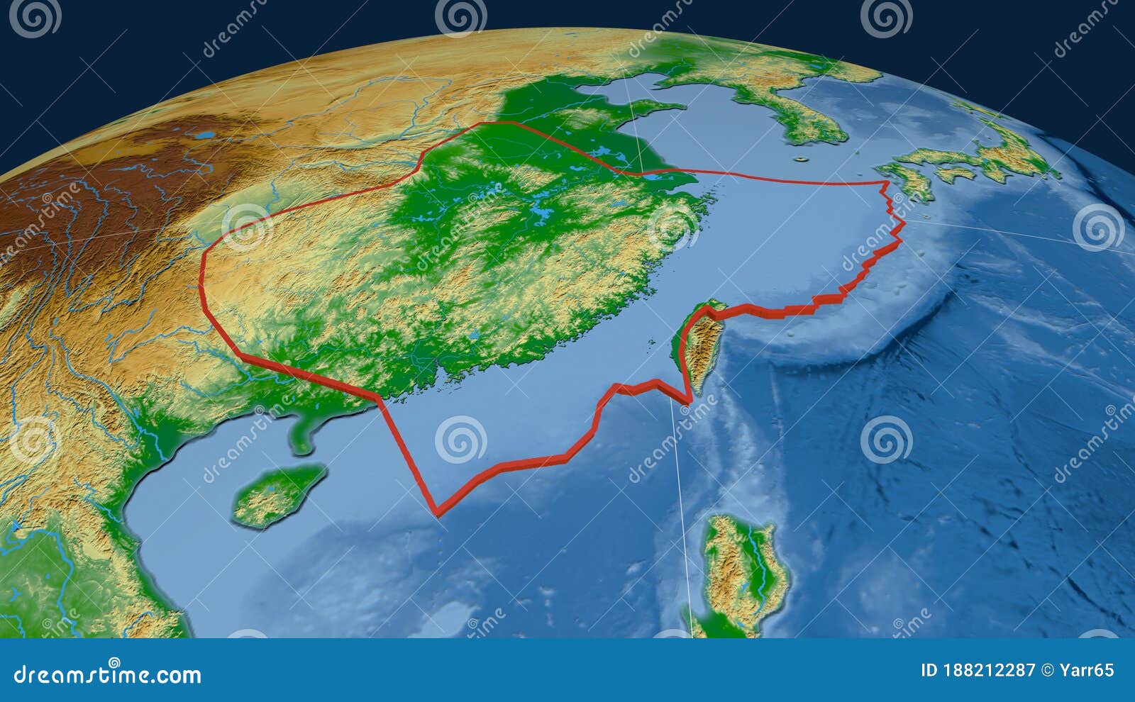 Yangtze Plate Extruded - Physical Stock Illustration - Illustration of ...