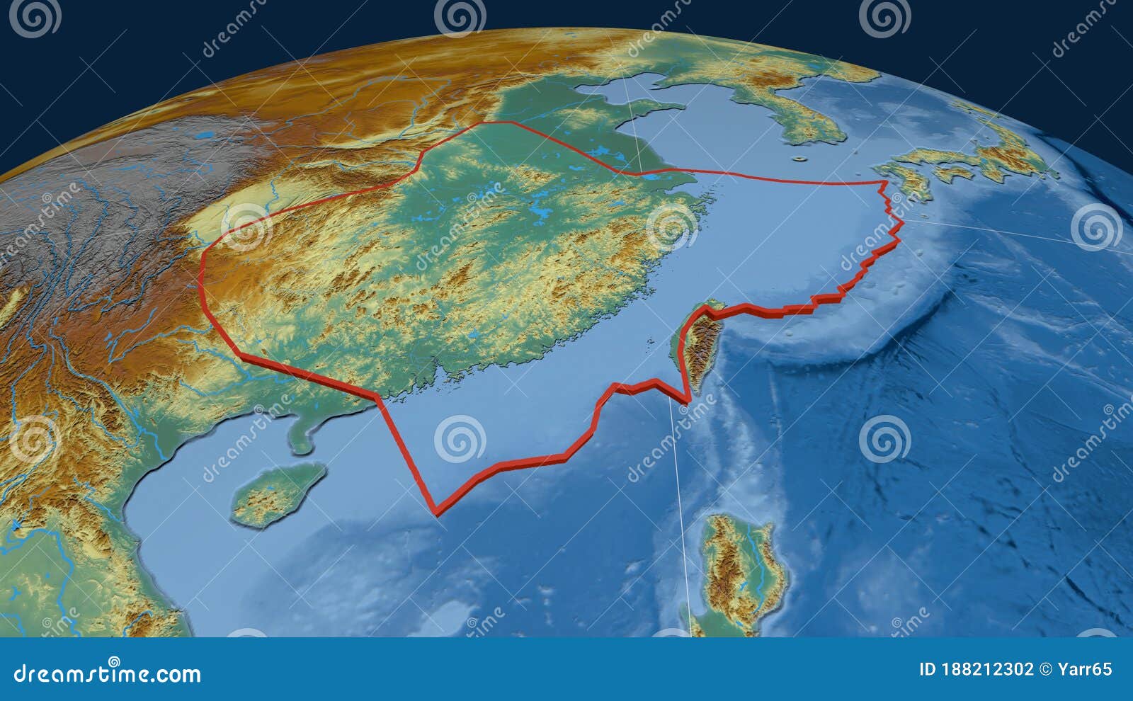 Yangtze Plate Extruded - Relief Stock Illustration - Illustration of ...