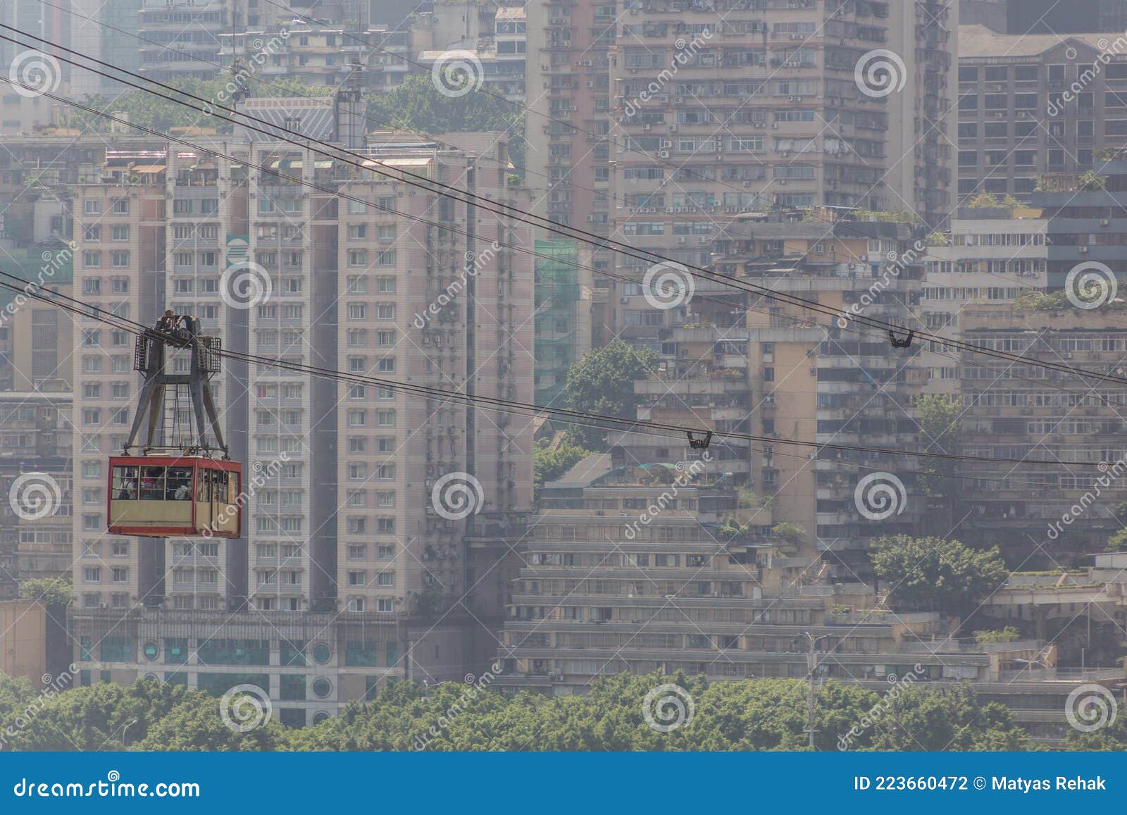 Yangtze River Ropeway in Chongqing, Chi Editorial Photography - Image ...