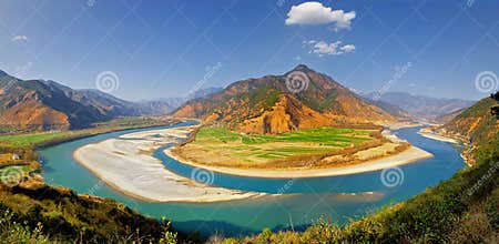 Yangtze river scenic stock image. Image of place, aerial - 9059895