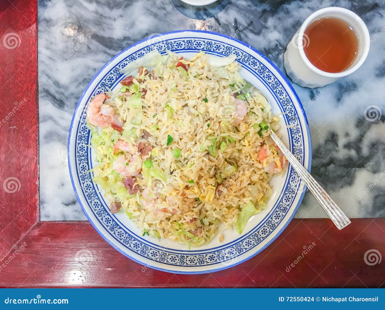 Yangzhou fried rice stock photo. Image of nutrition, restaurant - 72550424