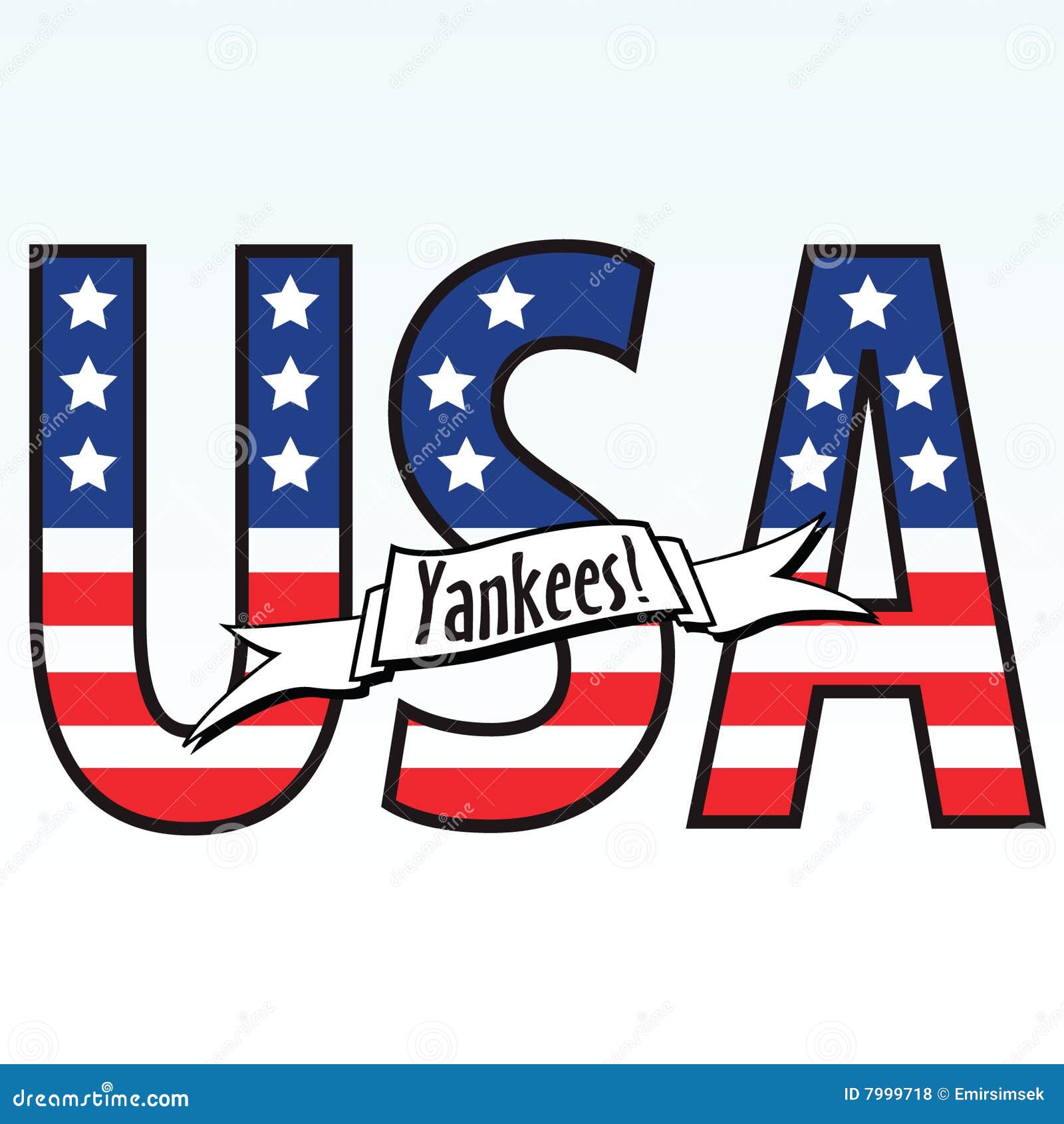 Yankees stock vector. Illustration of military, election - 7999718
