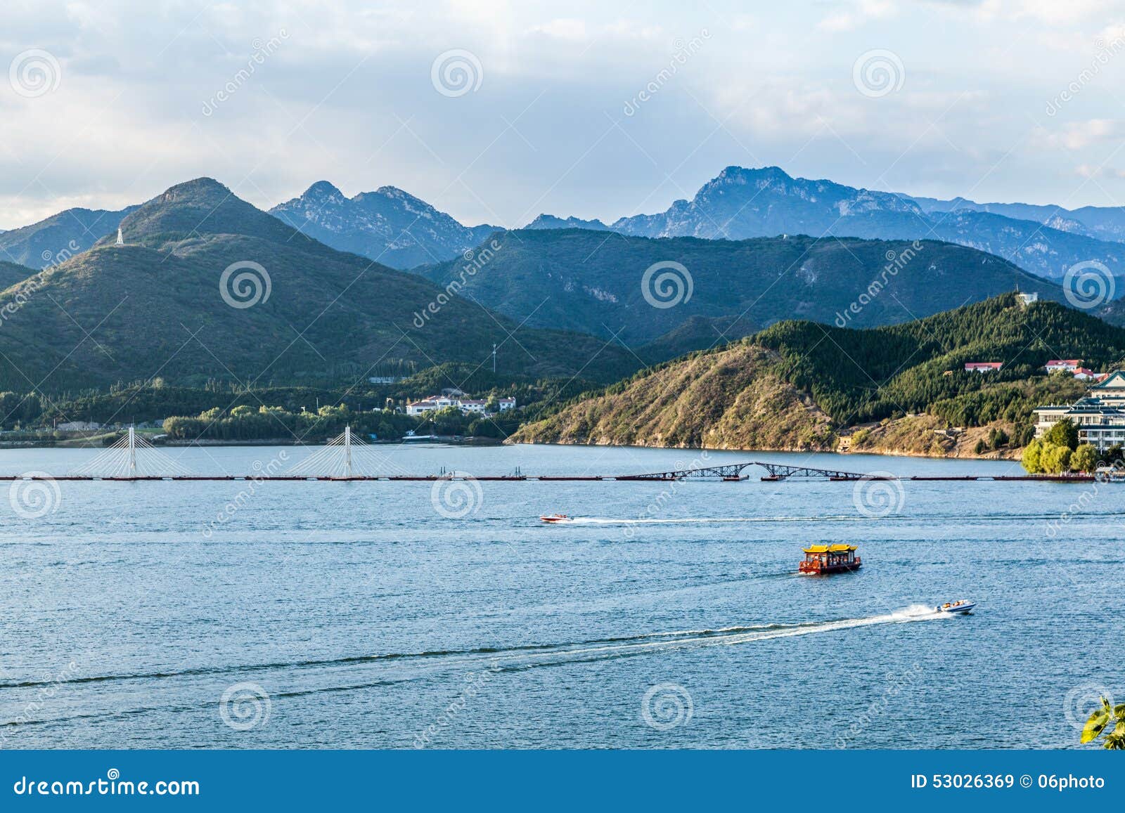 Yanqi Lake Park in Beijing China Stock Image - Image of colorful, china ...