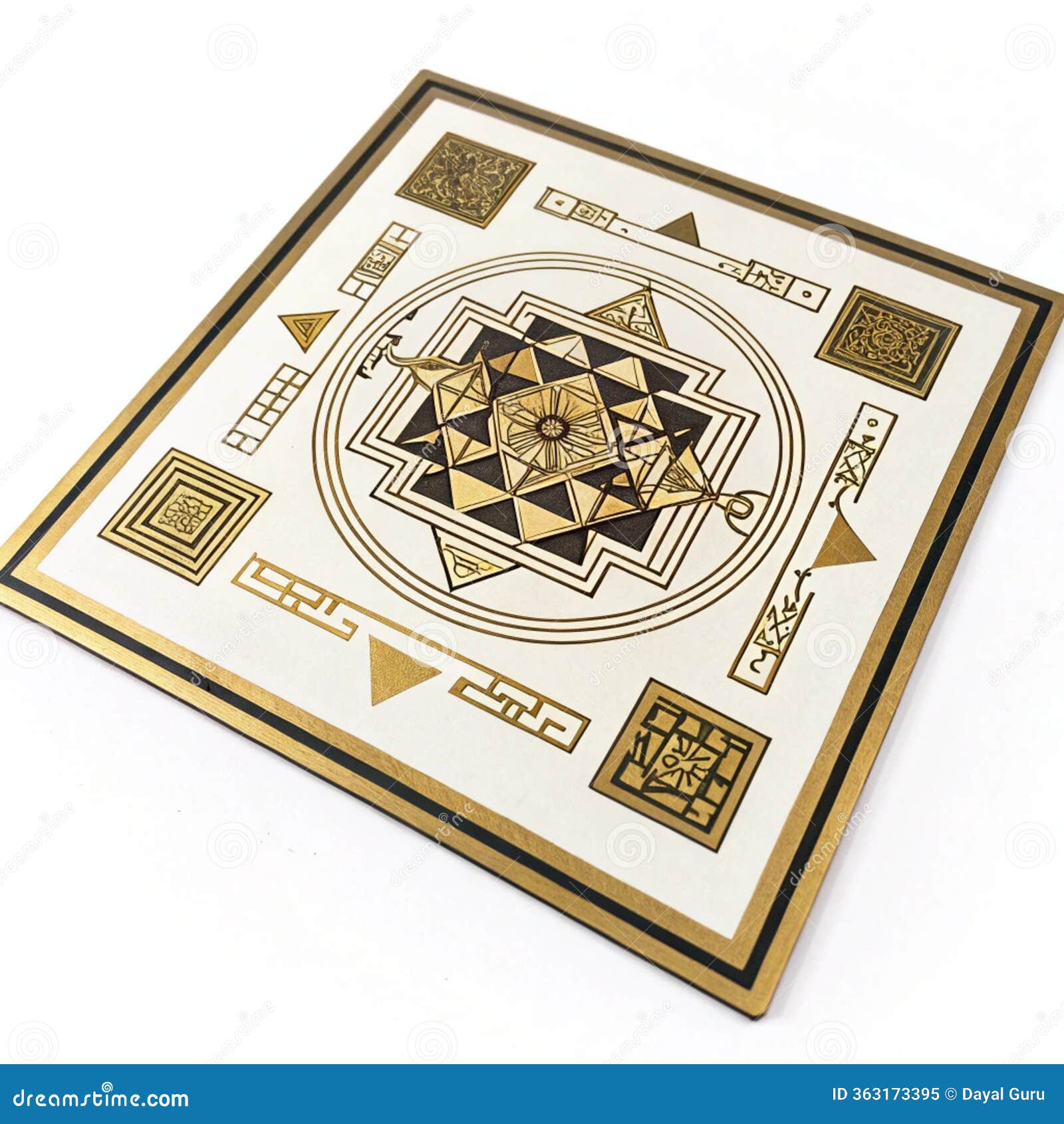 Yantra Diagram Hinduism Isolated On White Royalty-Free Stock Image ...