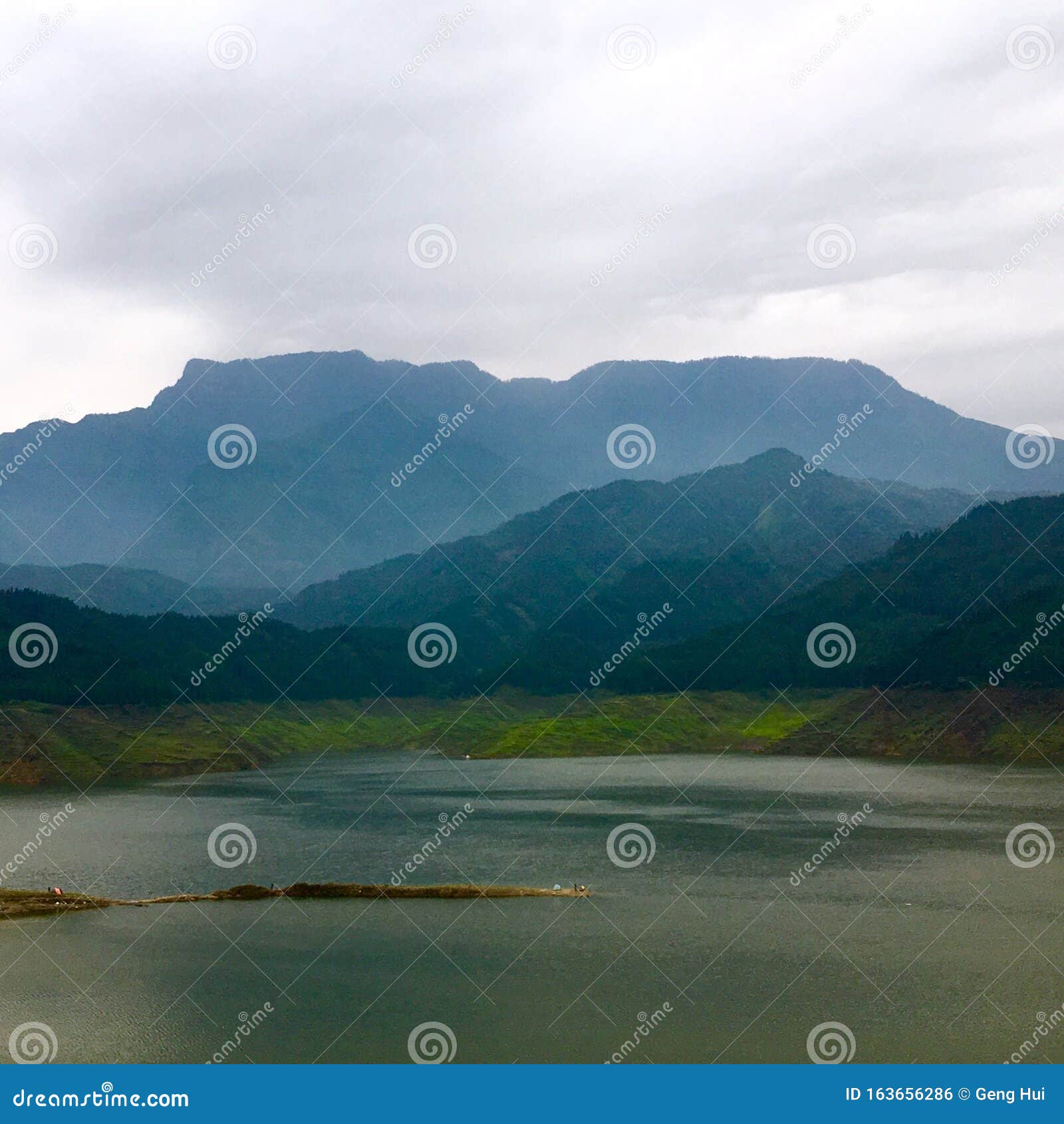 Yanu lake stock photo. Image of wawu, china, green, mountain - 163656286