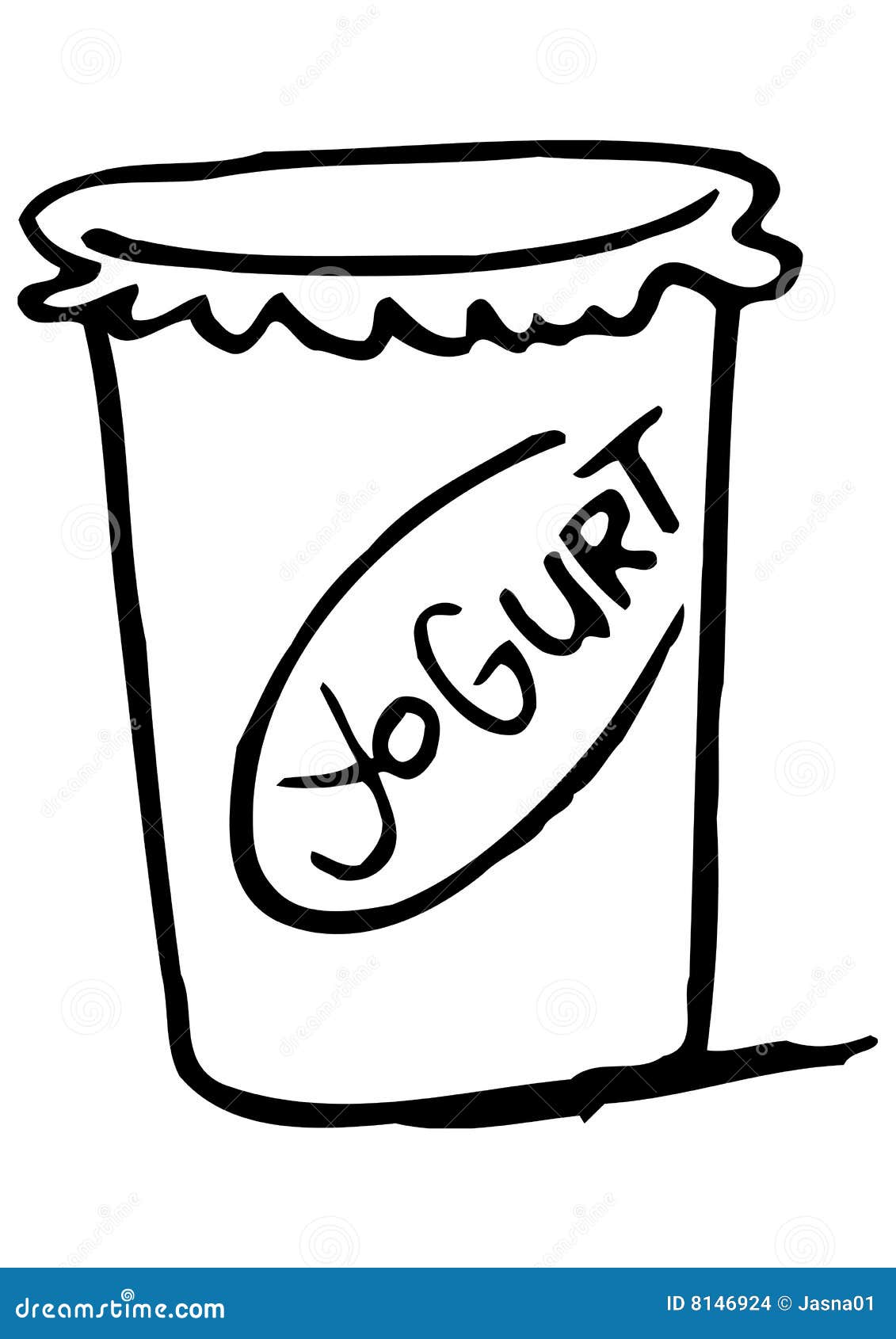 Yogurt Para Colorear