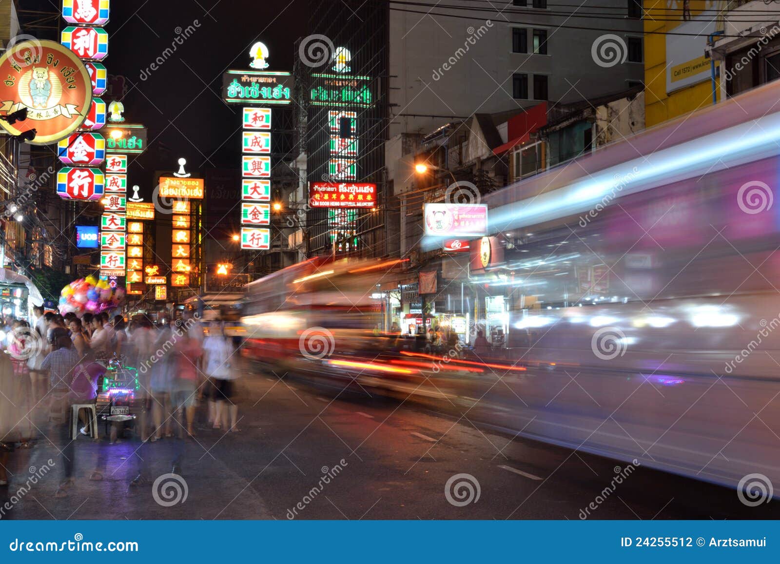 Yaowarat thailand editorial photography. Image of busy - 24255512