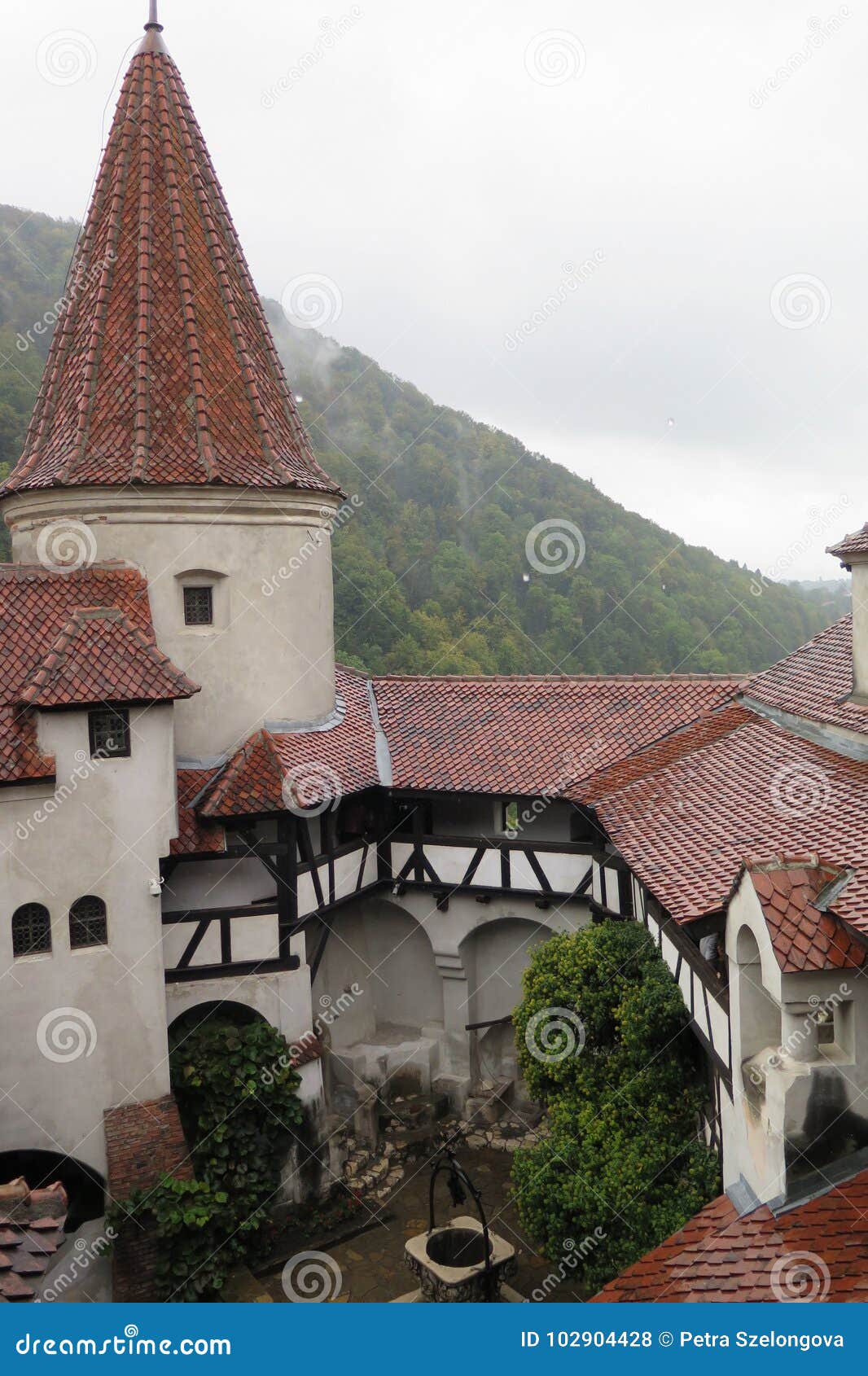 The yard of a castle stock photo. Image of tourism, building - 102904428