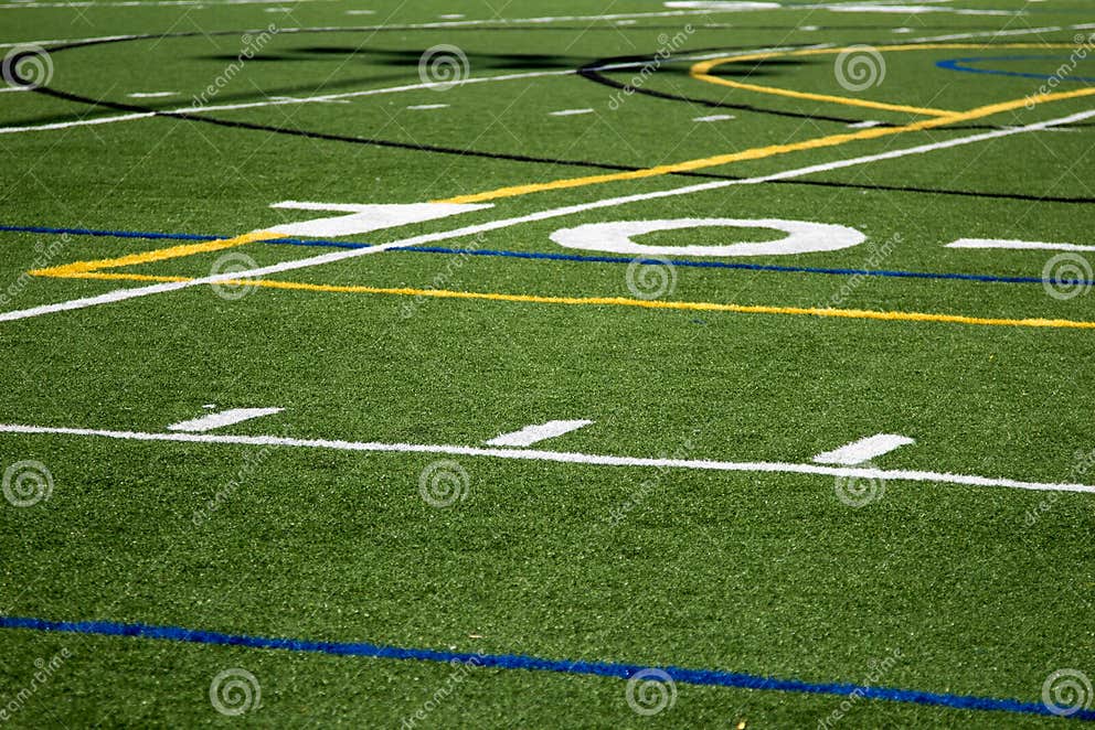 10 Yard Line stock photo. Image of outside, field, green - 71290478