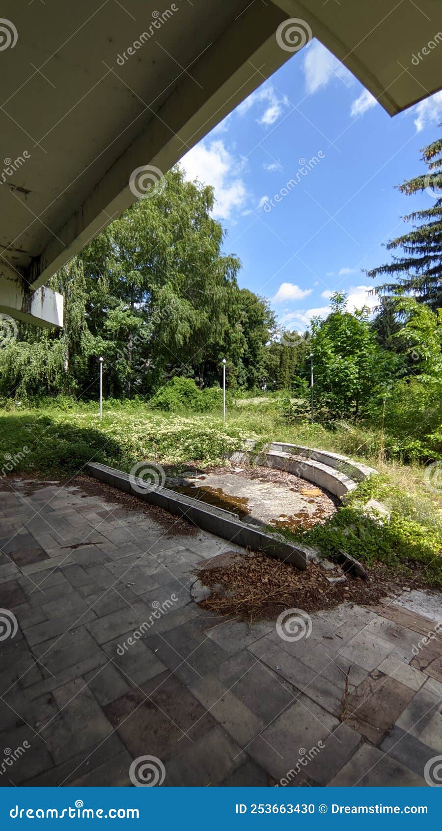 Yard in Old Textile Factory Prvi Maj Stock Photo - Image of backyard ...